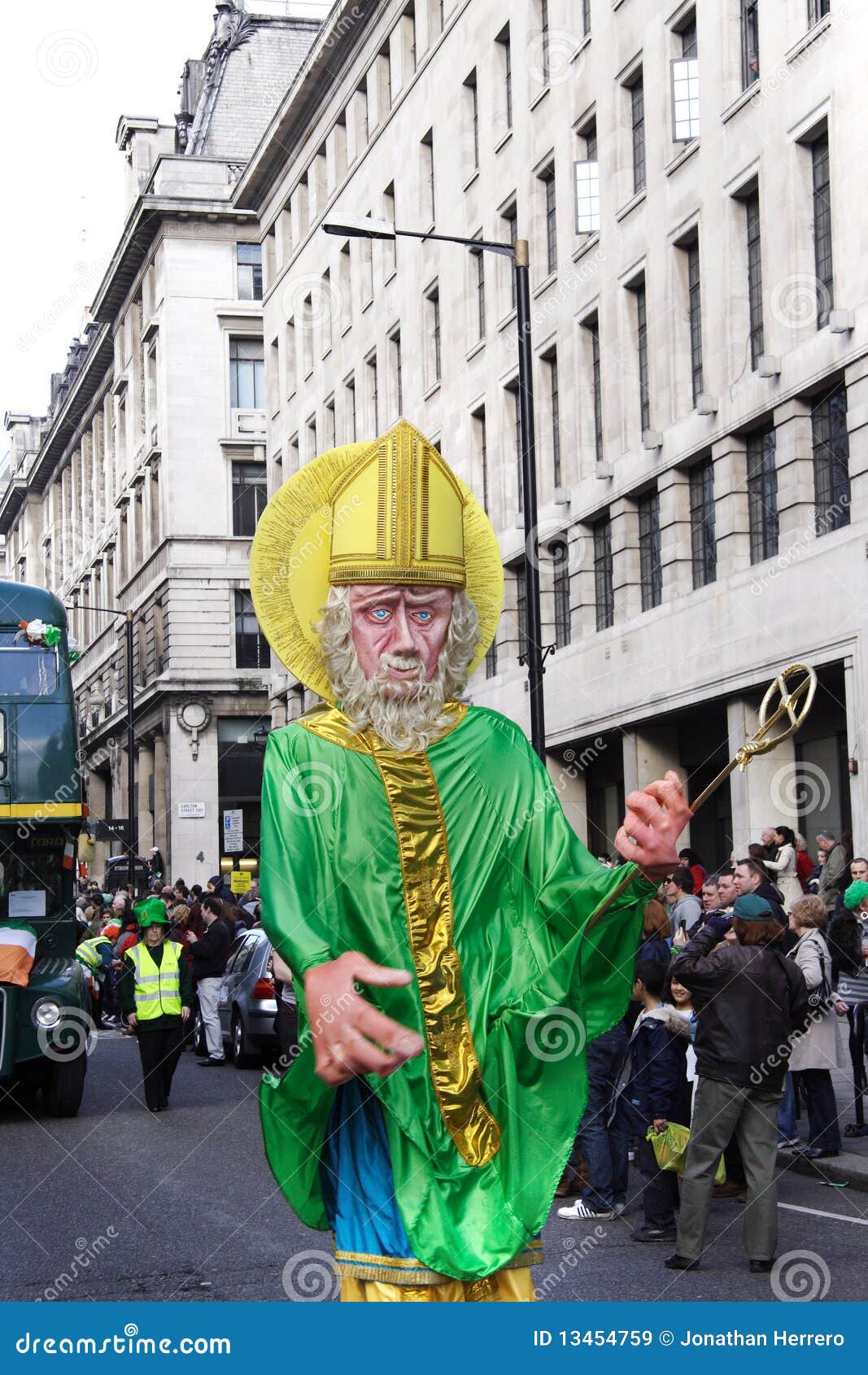 Giant St Patrick editorial stock image. Image of seasonal - 13454759