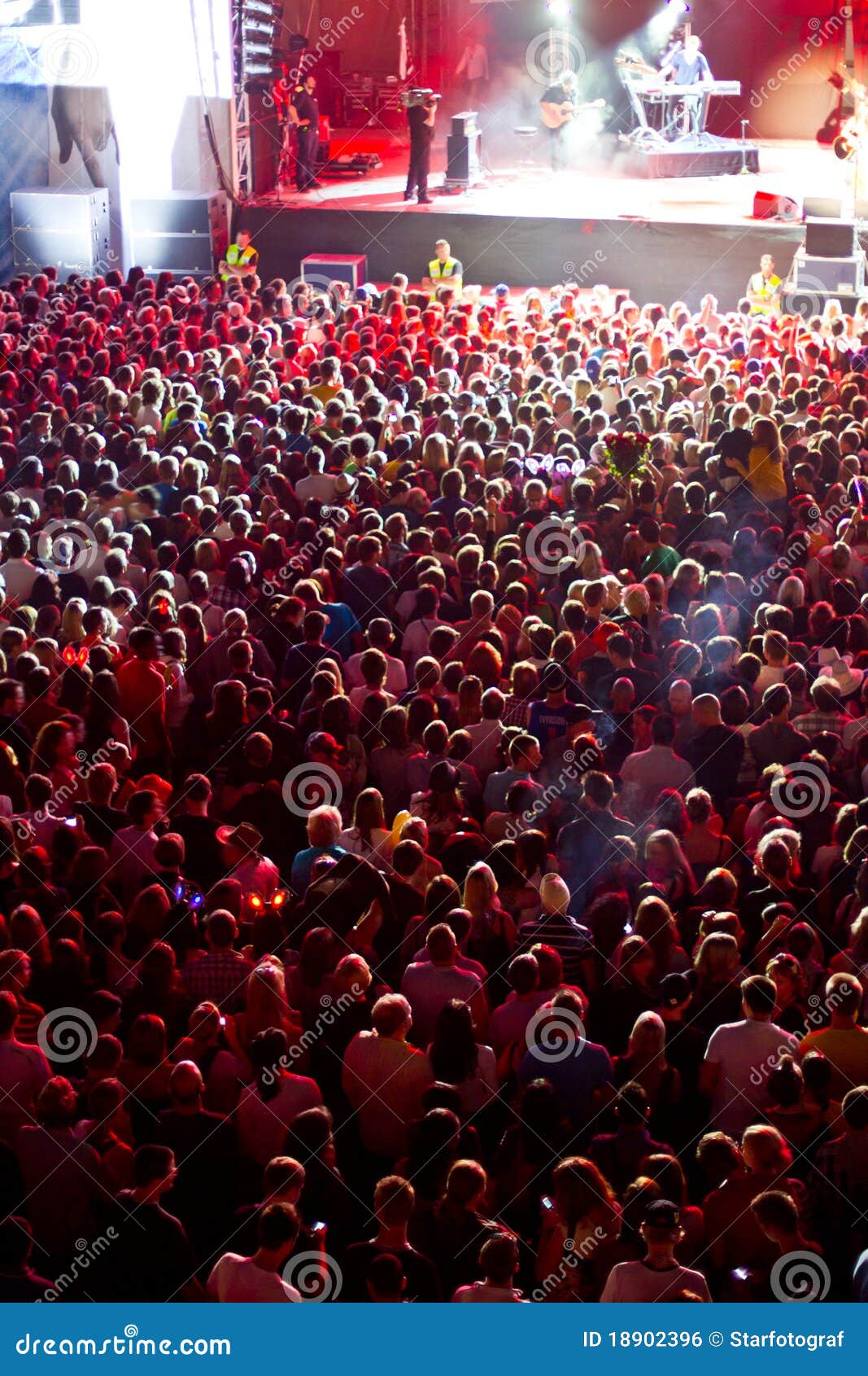 Giant stage stock photo. Image of band, night, roll, hand - 18902396
