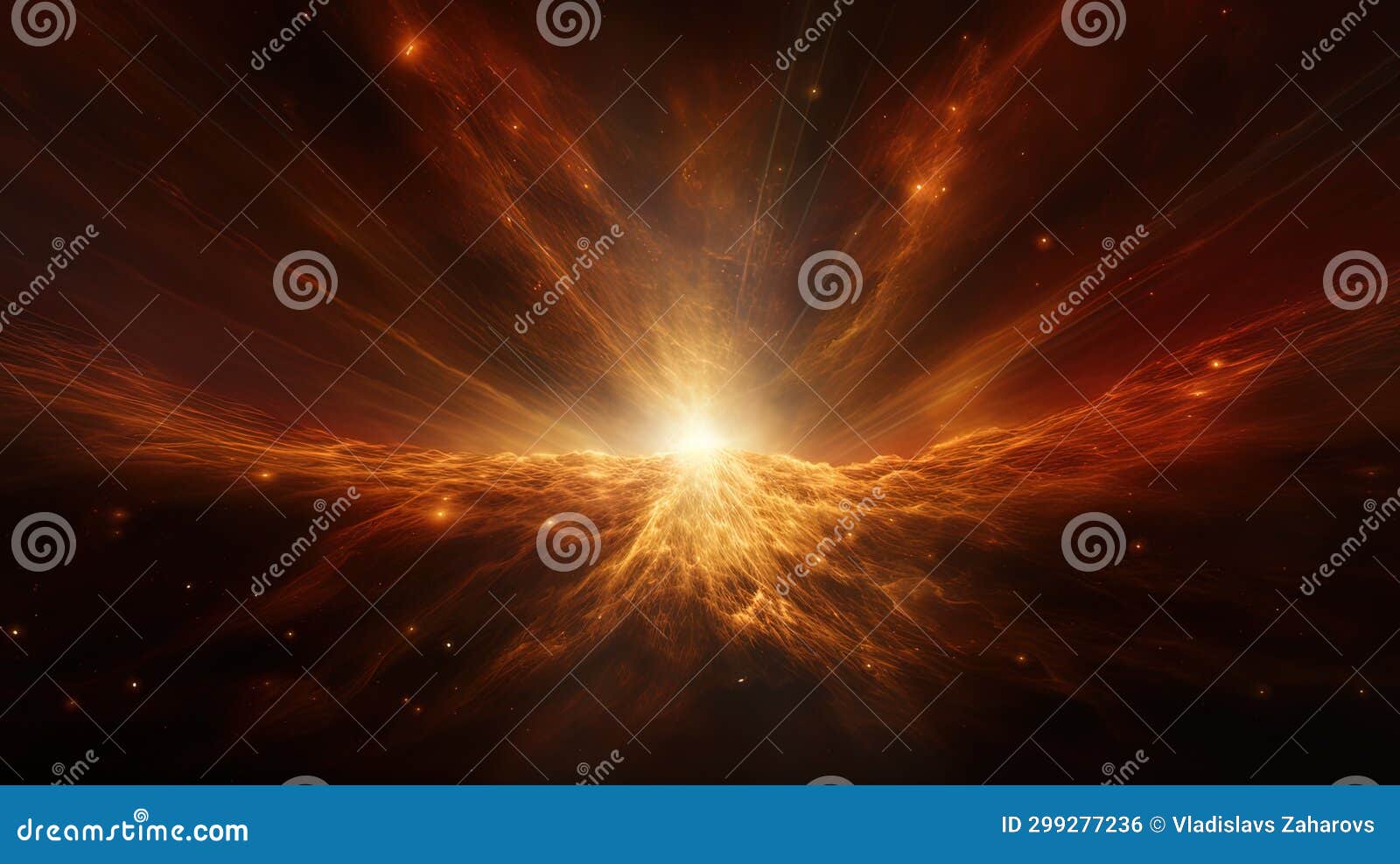 A Giant Star Emitting Flows of Light and Energy into the Surrounding ...