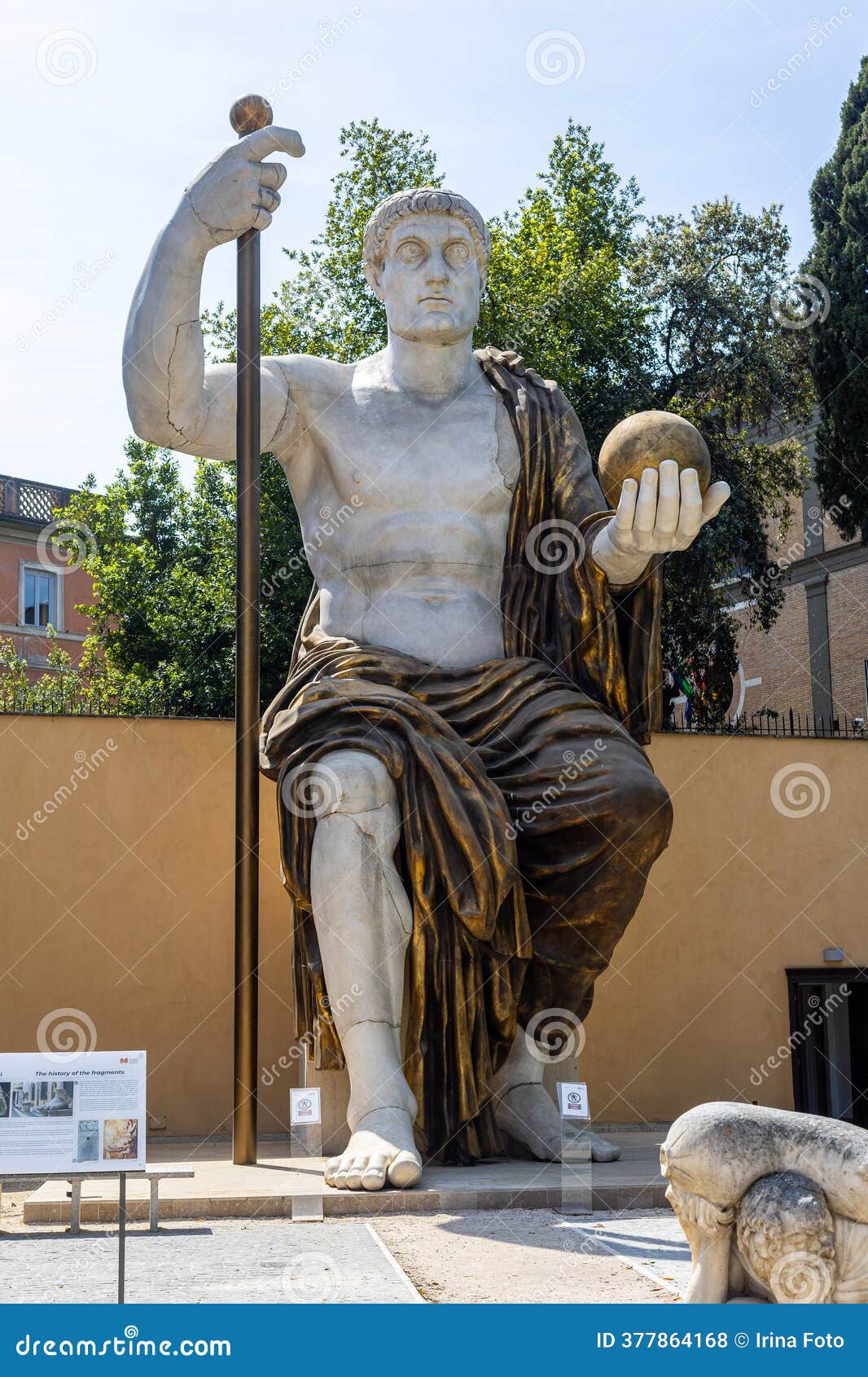 Emperor Constantine, Jesus Christ And Empress Zoe. A Byzantine Mosaic ...