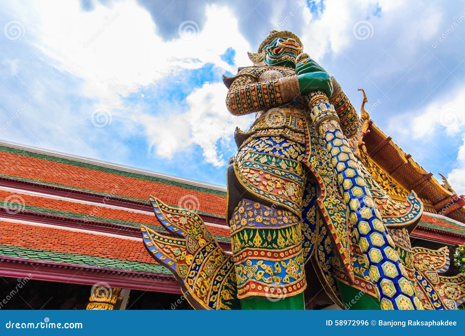 A Giant Statue of Ravana at a High Angle. Stock Photo - Image of statue ...