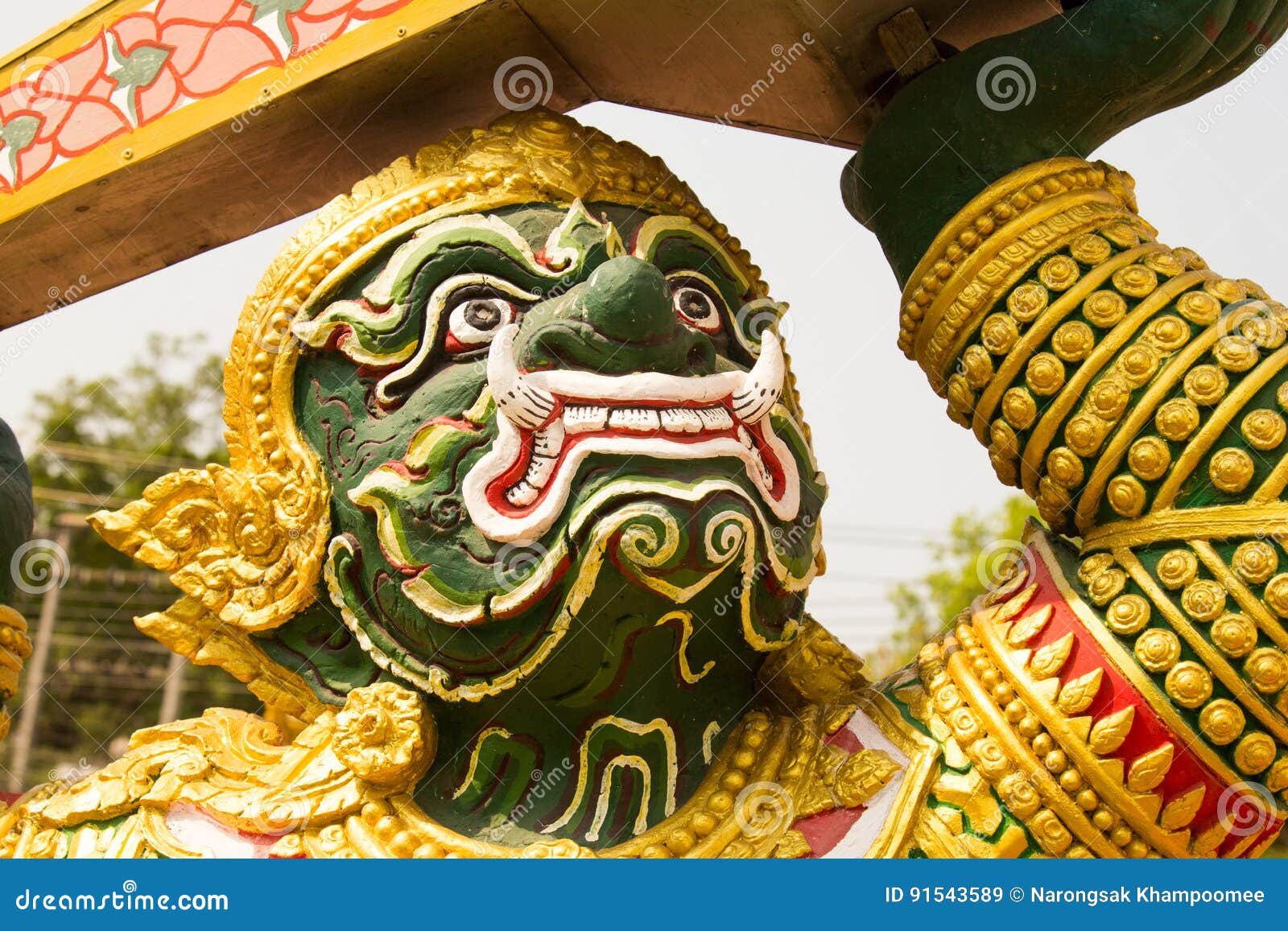 The Giant Statue at Wat Tha Luang, Phichit, Thailand Stock Image ...