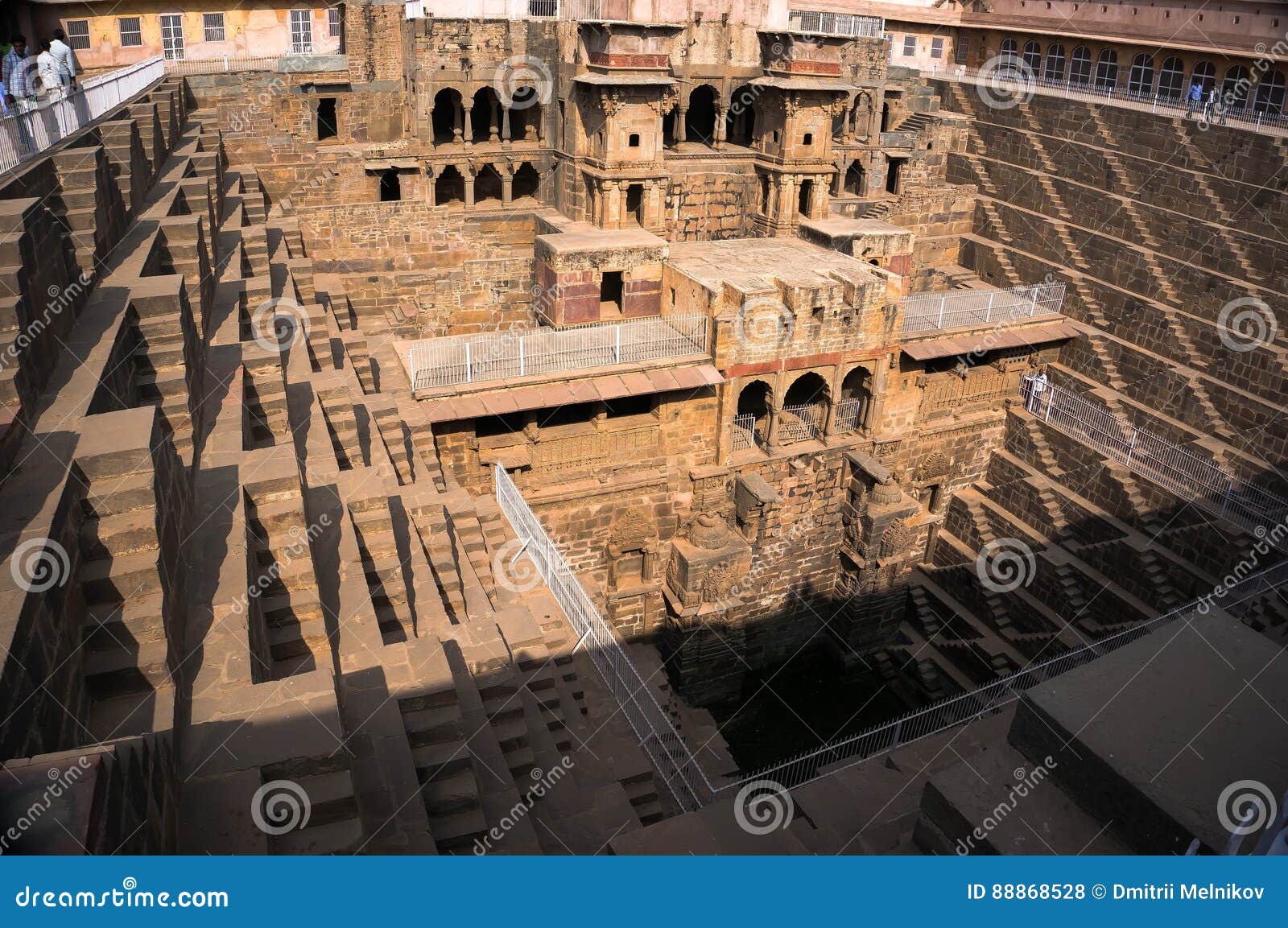 Giant Stepwell Of Abhaneri In Rajasthan,India.It Was Built By King ...