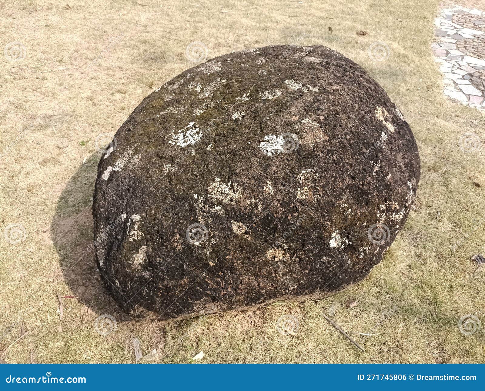 A Giant Stone Changes the Color and Textures because of the Climate ...