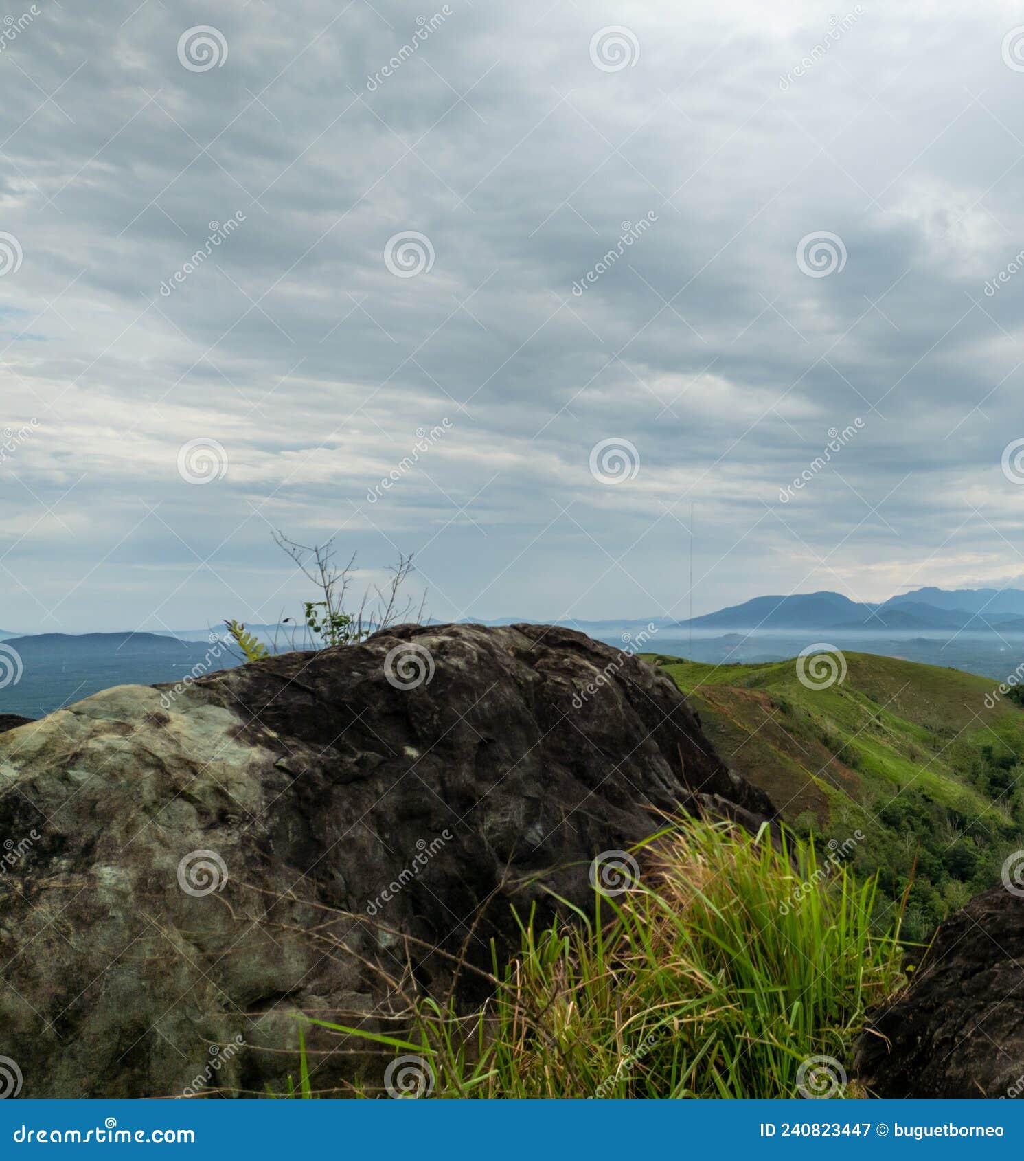 Giant Stone on the Meratus Mountains of Borneo Stock Image - Image of ...