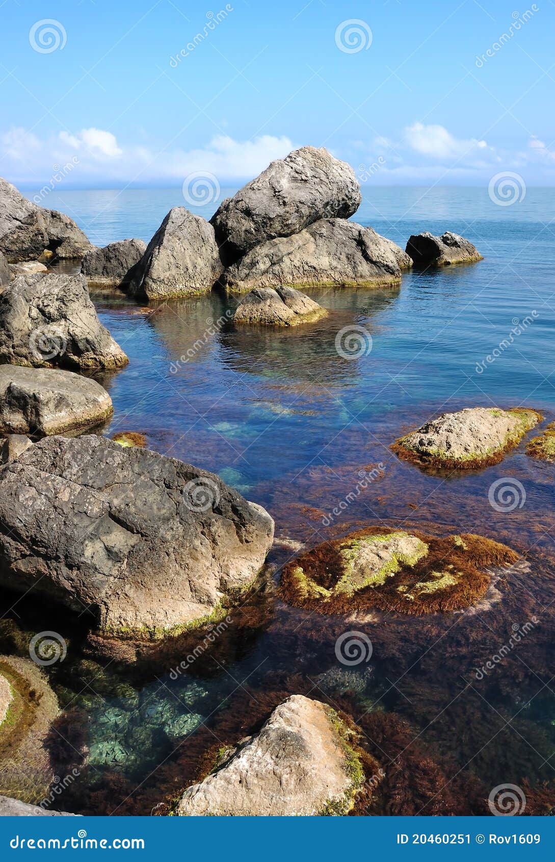 Giant Stones in the Sea with Clouds Stock Image - Image of nautical ...