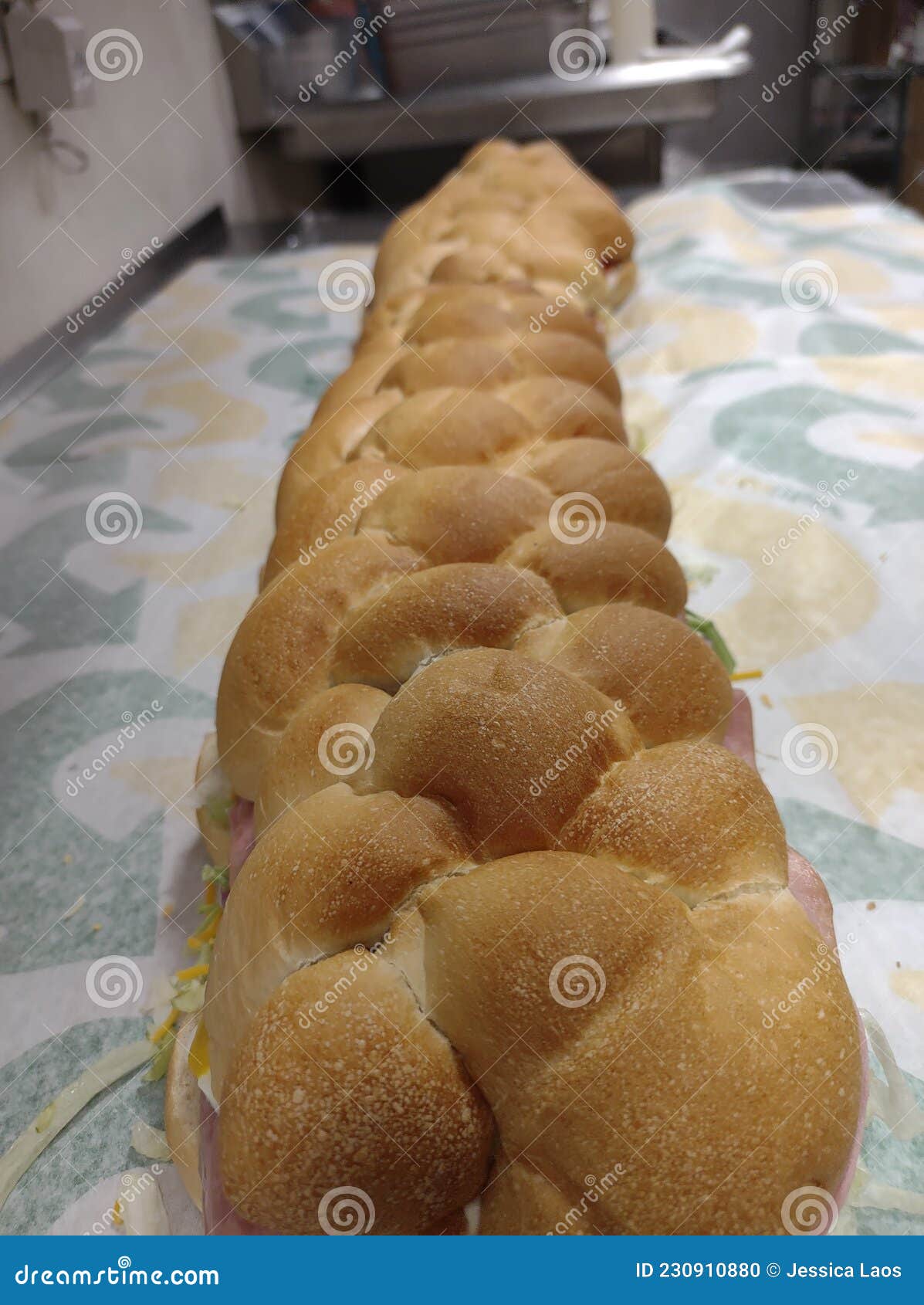 Giant Subway Sandwich stock photo. Image of sandwich - 230910880