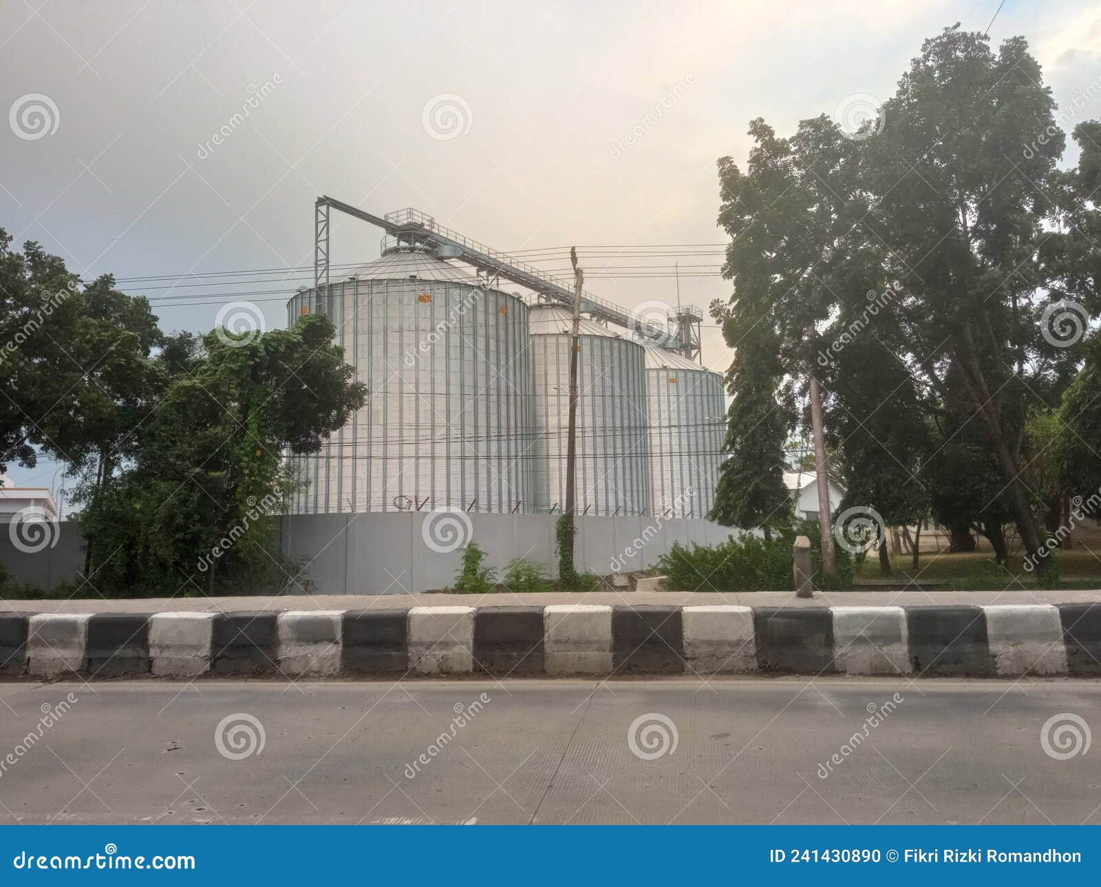 Giant Tank for Rice Processing Stock Photo - Image of giant, scale ...