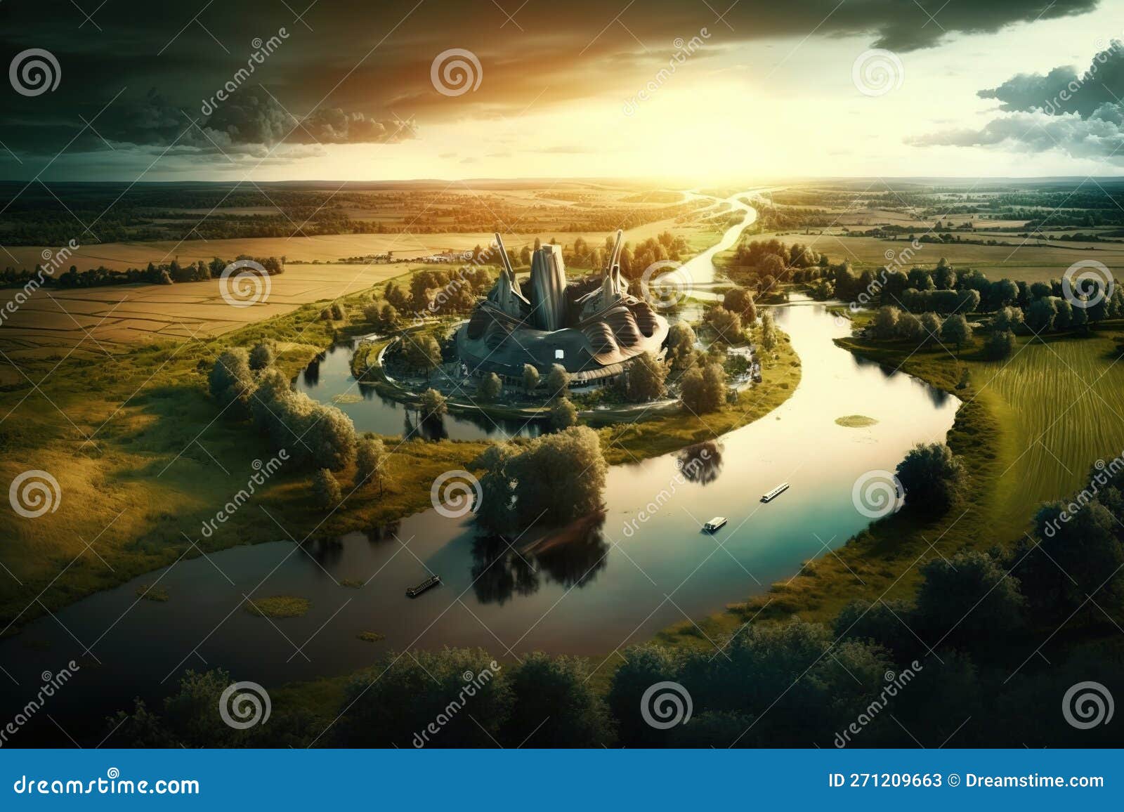 A Giant Tech Structure that Defies Gravity and Weaves Itself Across the ...