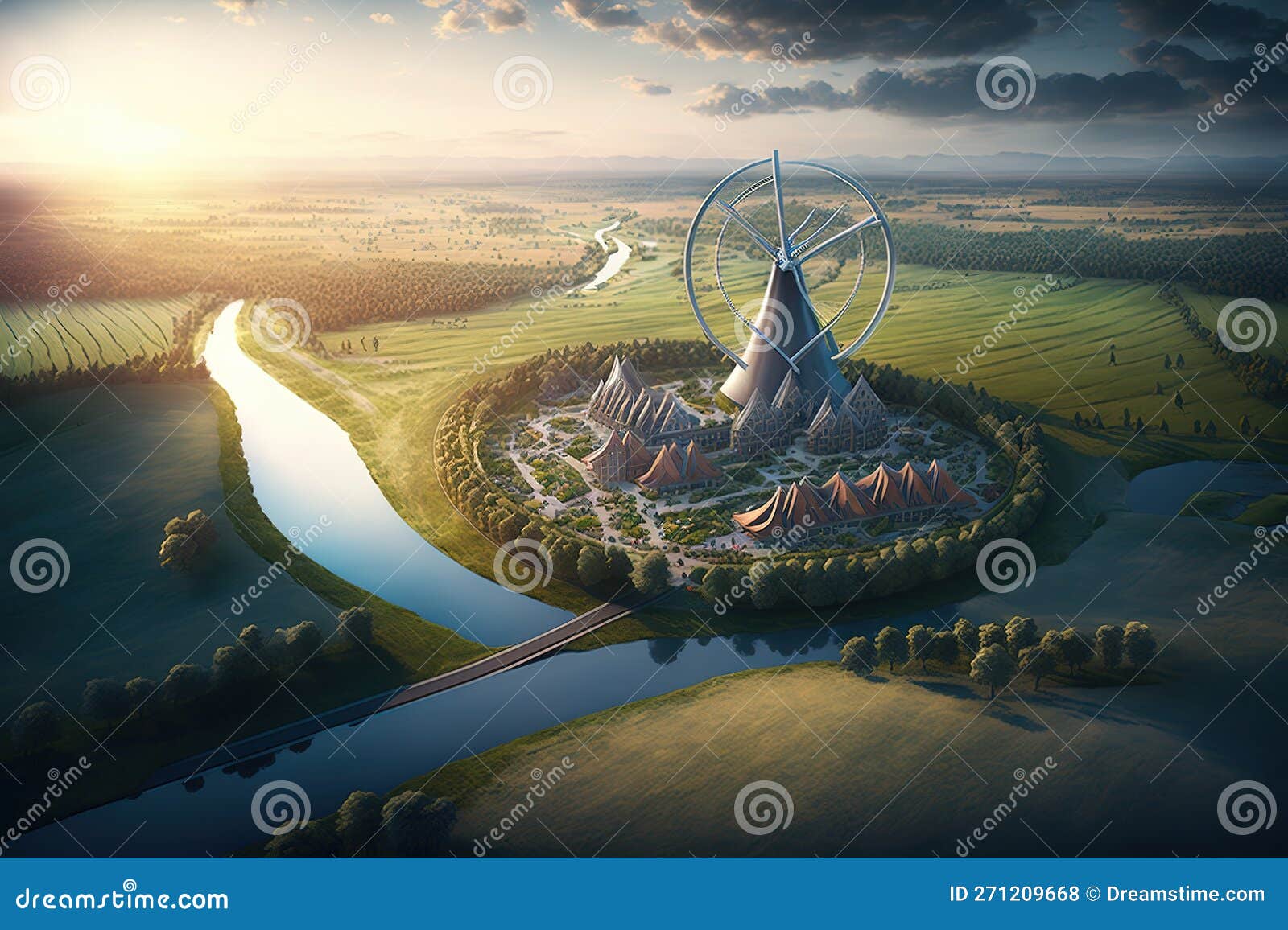 A Giant Tech Structure that Defies Gravity and Weaves Itself Across the ...