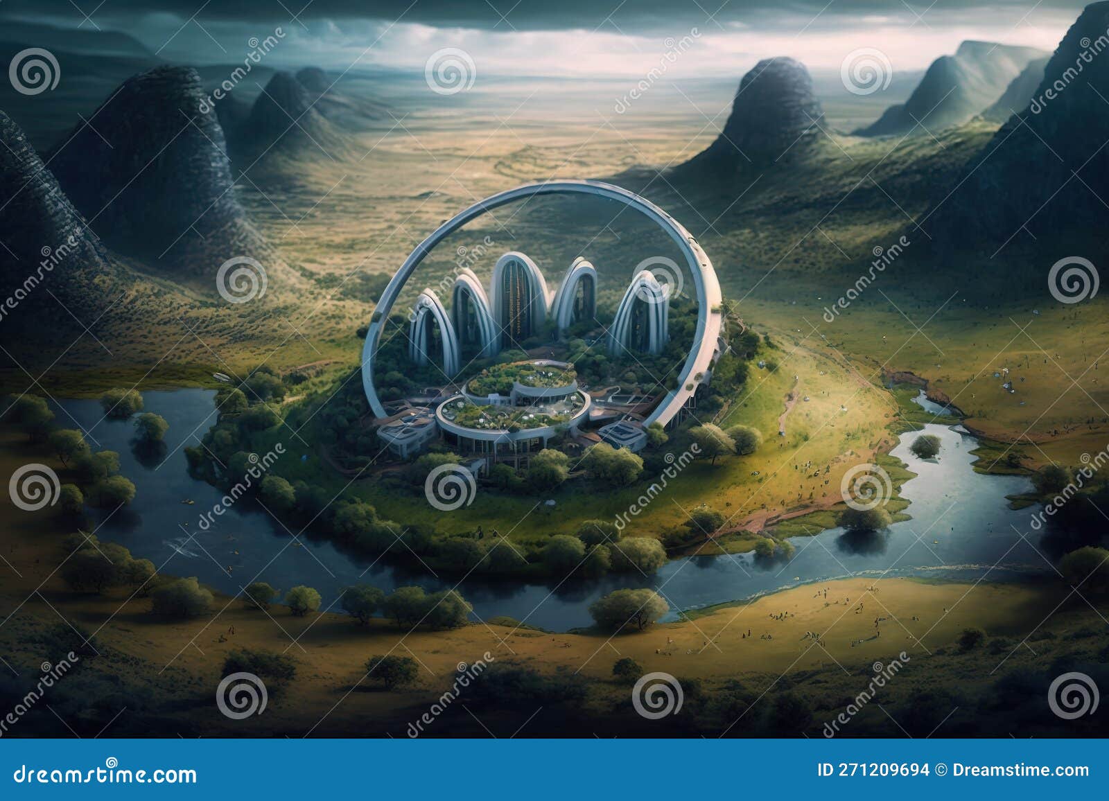 A Giant Tech Structure that Defies Gravity and Weaves Itself Across the ...