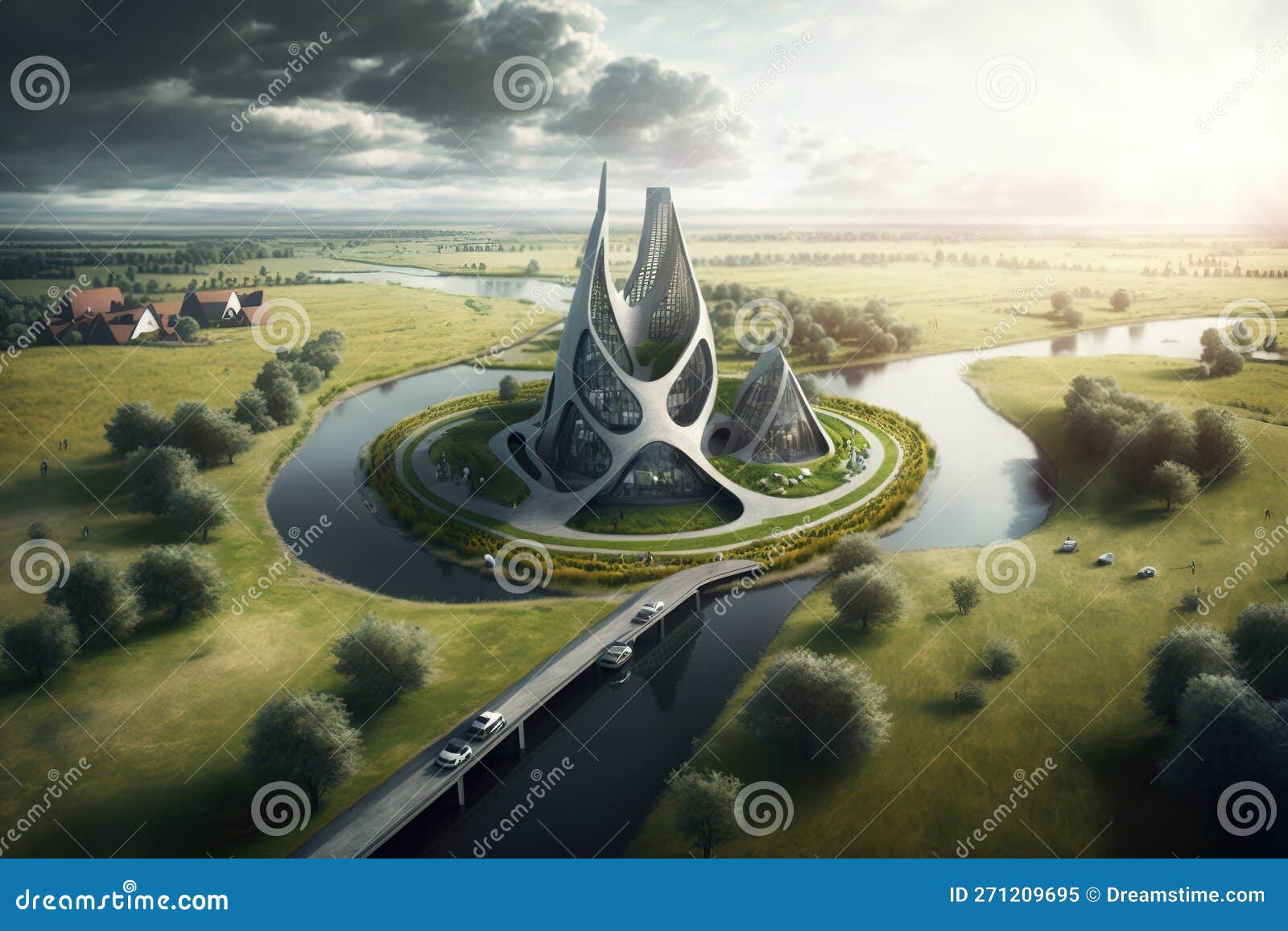 A Giant Tech Structure that Defies Gravity and Weaves Itself Across the ...