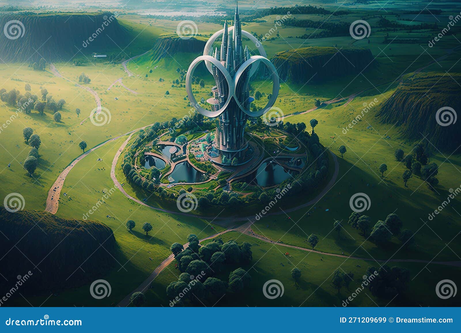 A Giant Tech Structure that Defies Gravity and Weaves Itself Across the ...