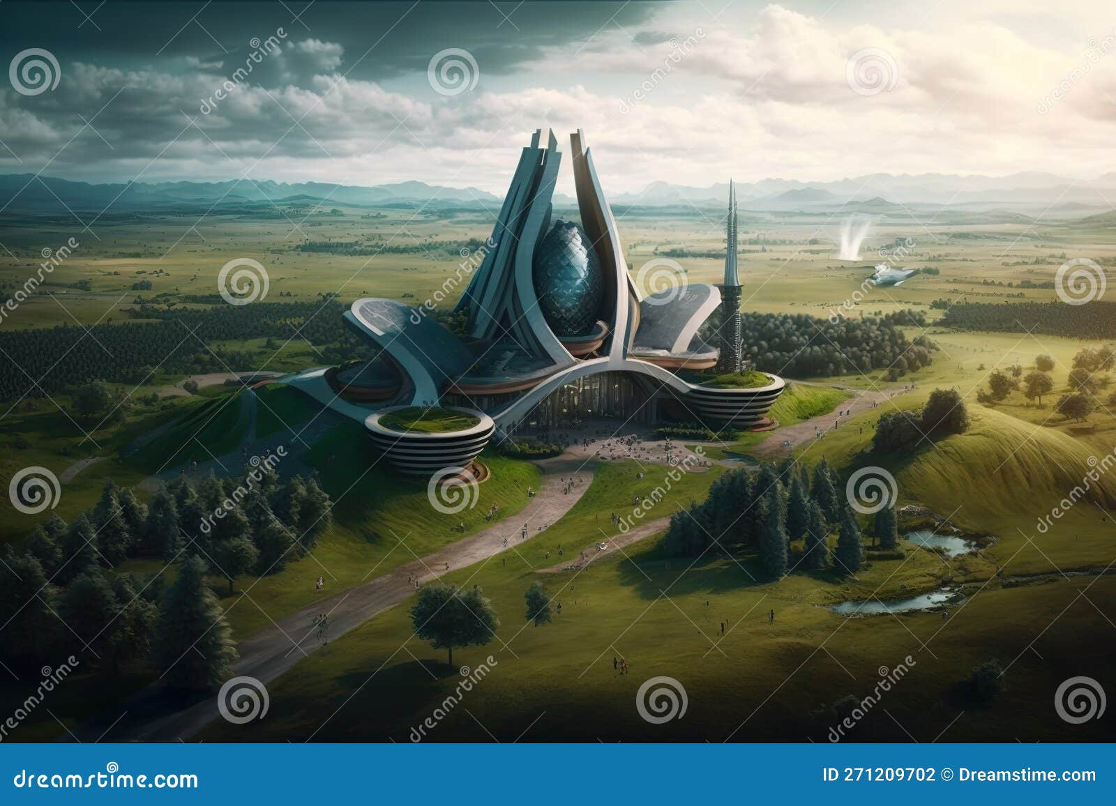 A Giant Tech Structure that Defies Gravity and Weaves Itself Across the ...