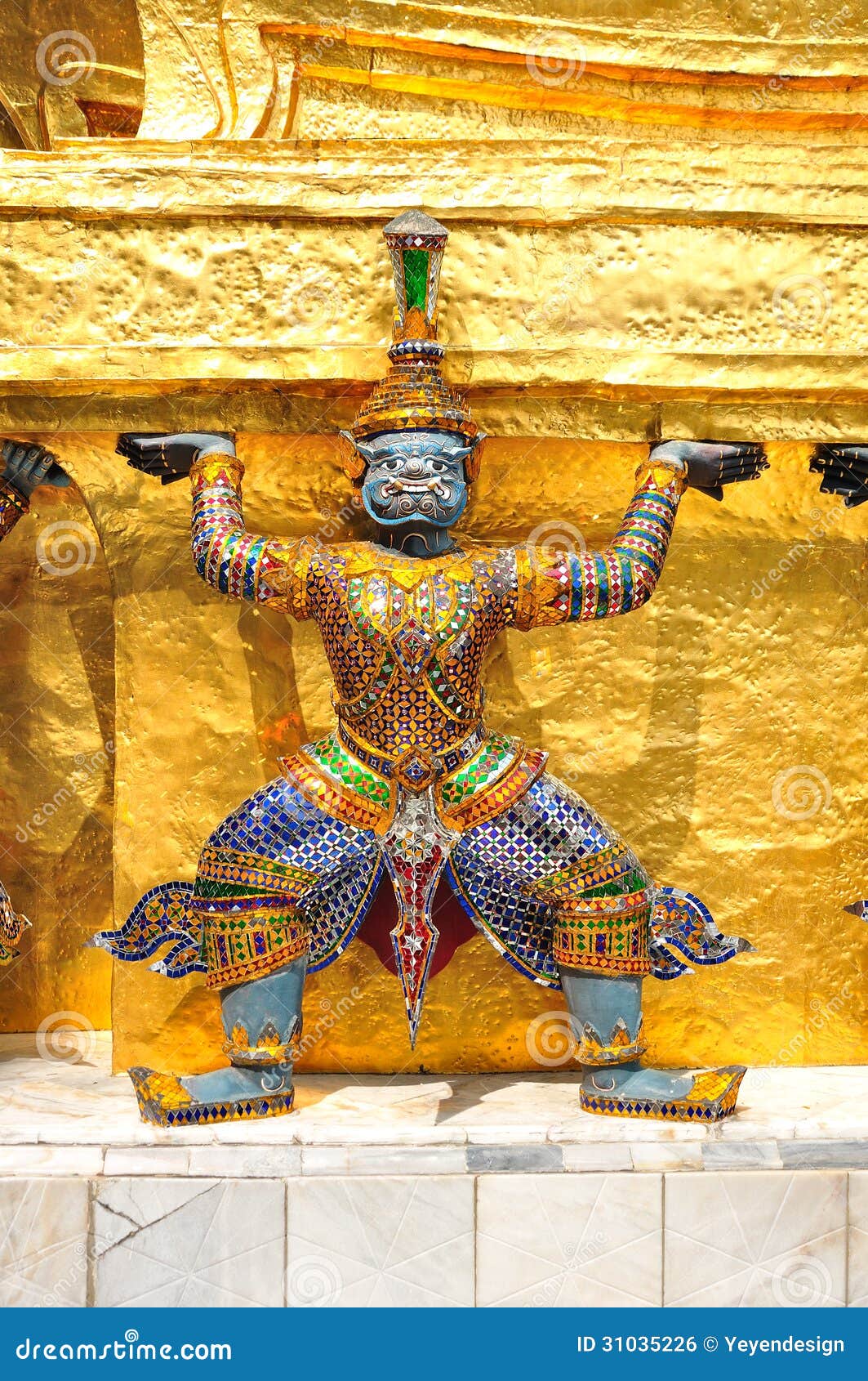 Giant at the temple stock photo. Image of color, famous - 31035226