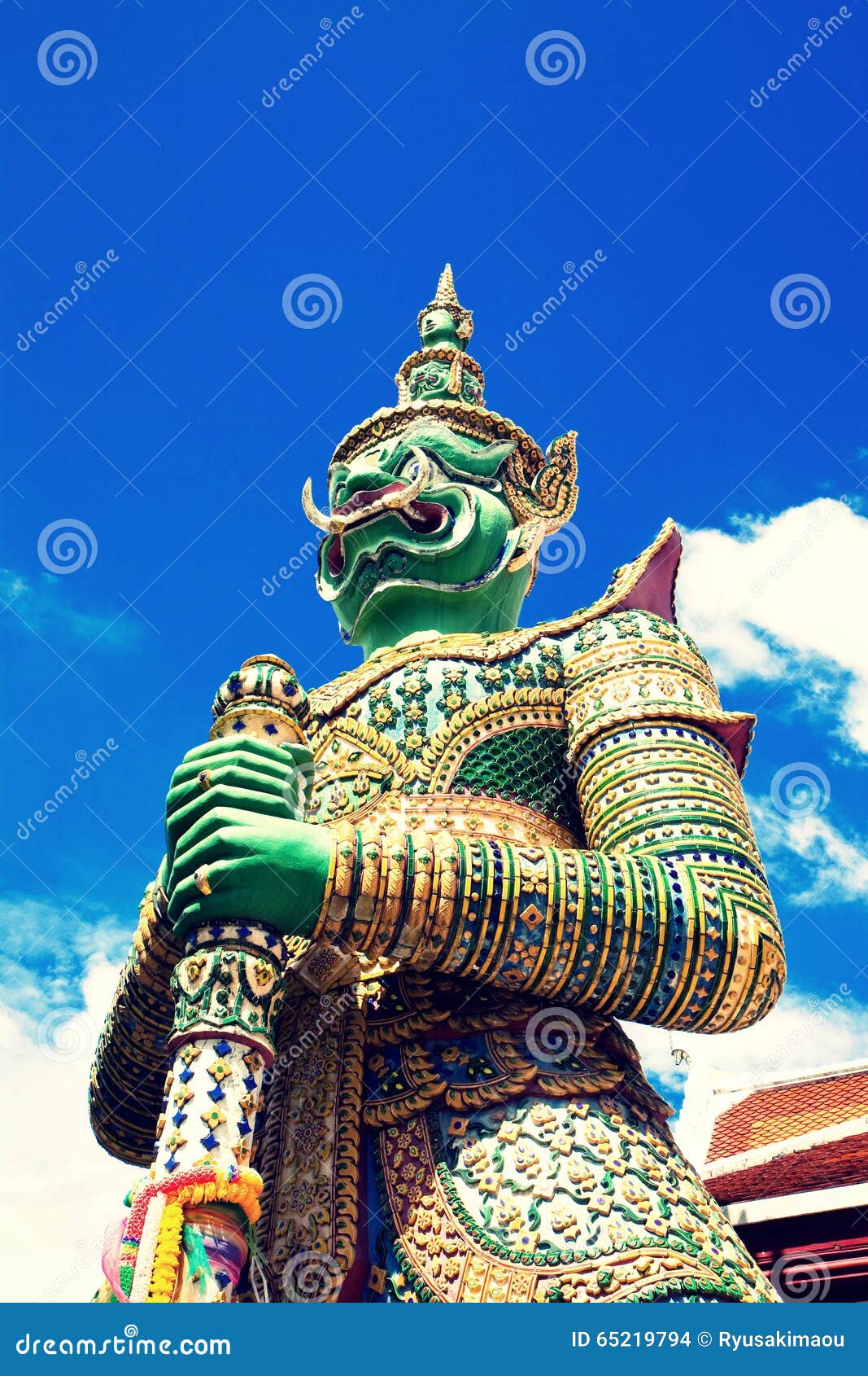 Giant temple statue stock photo. Image of decoration - 65219794