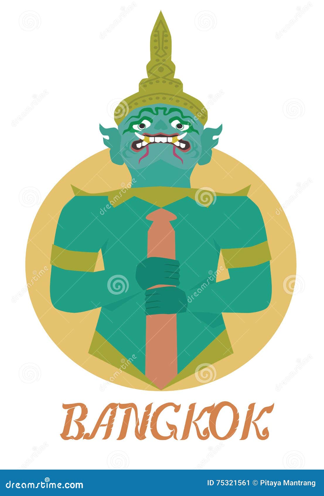 Ravana Giant Head Vector Illustration | CartoonDealer.com #47922333