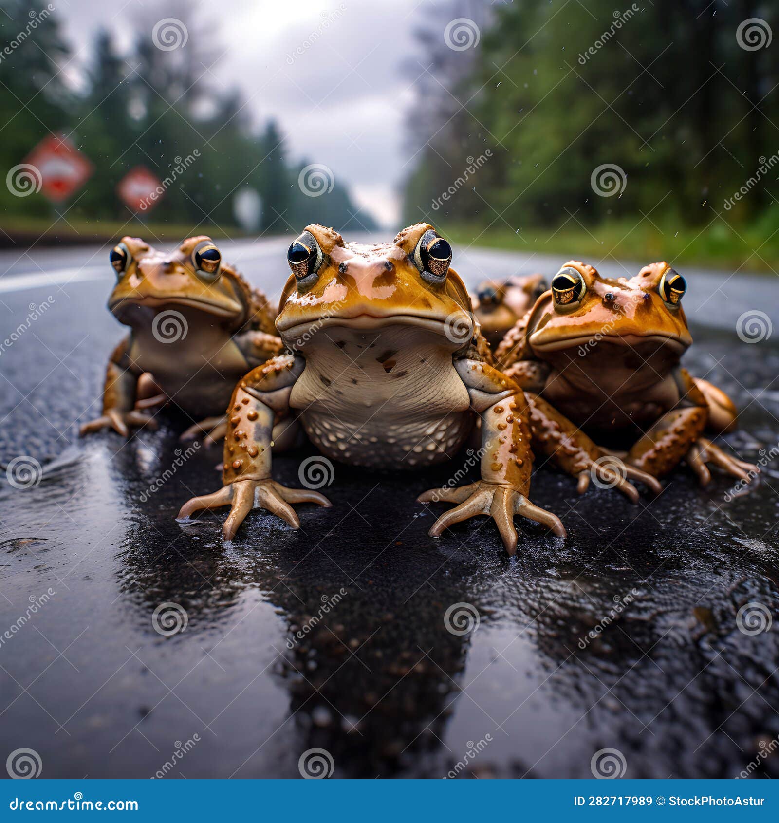 Giant Road Signs With Safety First Word Stock Photo | CartoonDealer.com ...