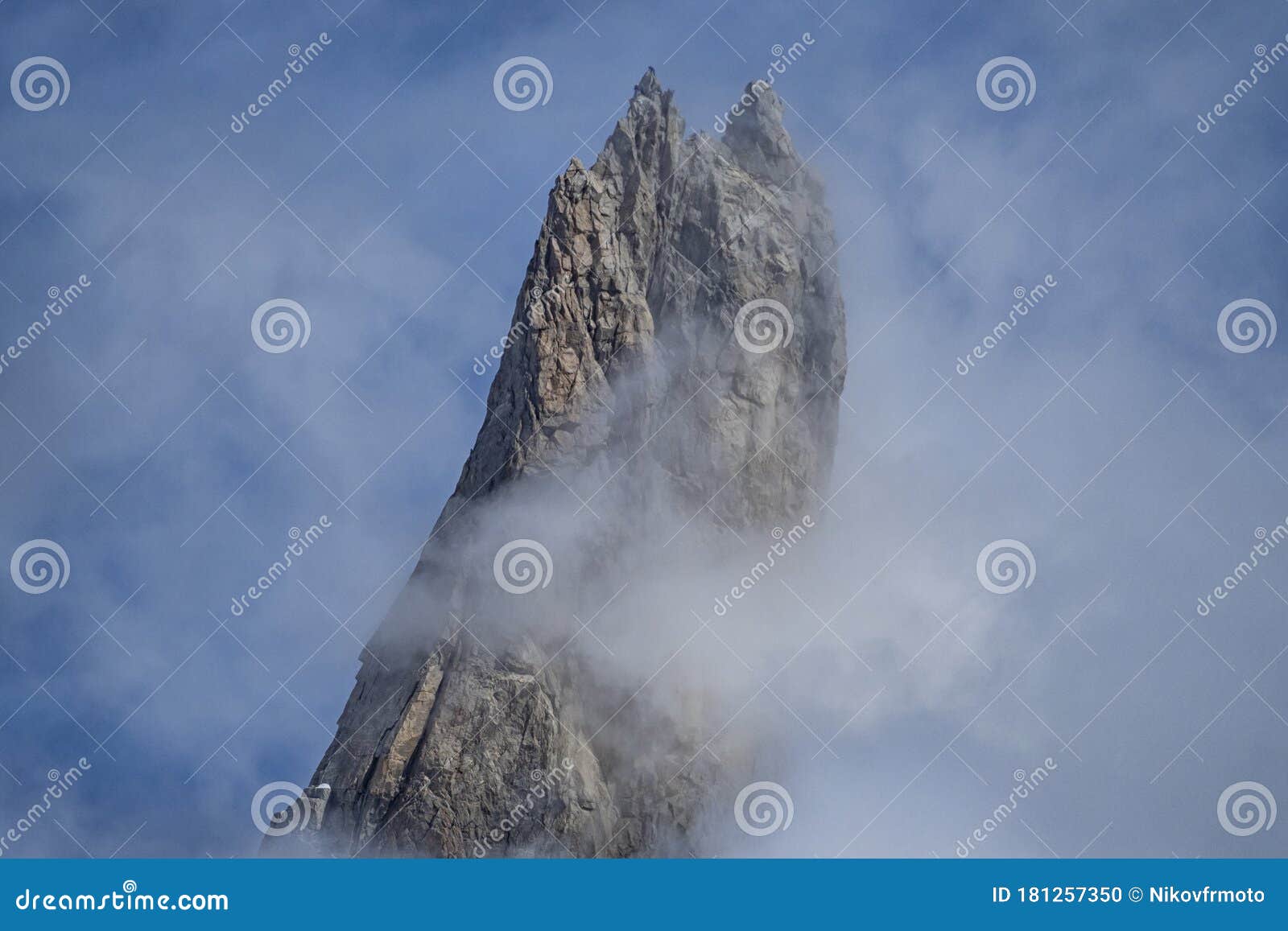 Giant Tooth Peak In The Mont Blanc Massif Royalty-Free Stock ...