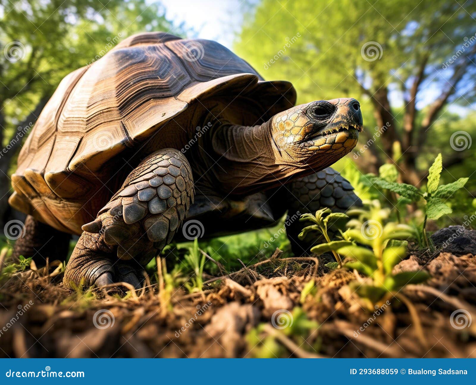 Ai Generated Illustration Wildlife Concept of Giant Tortoise Stock ...