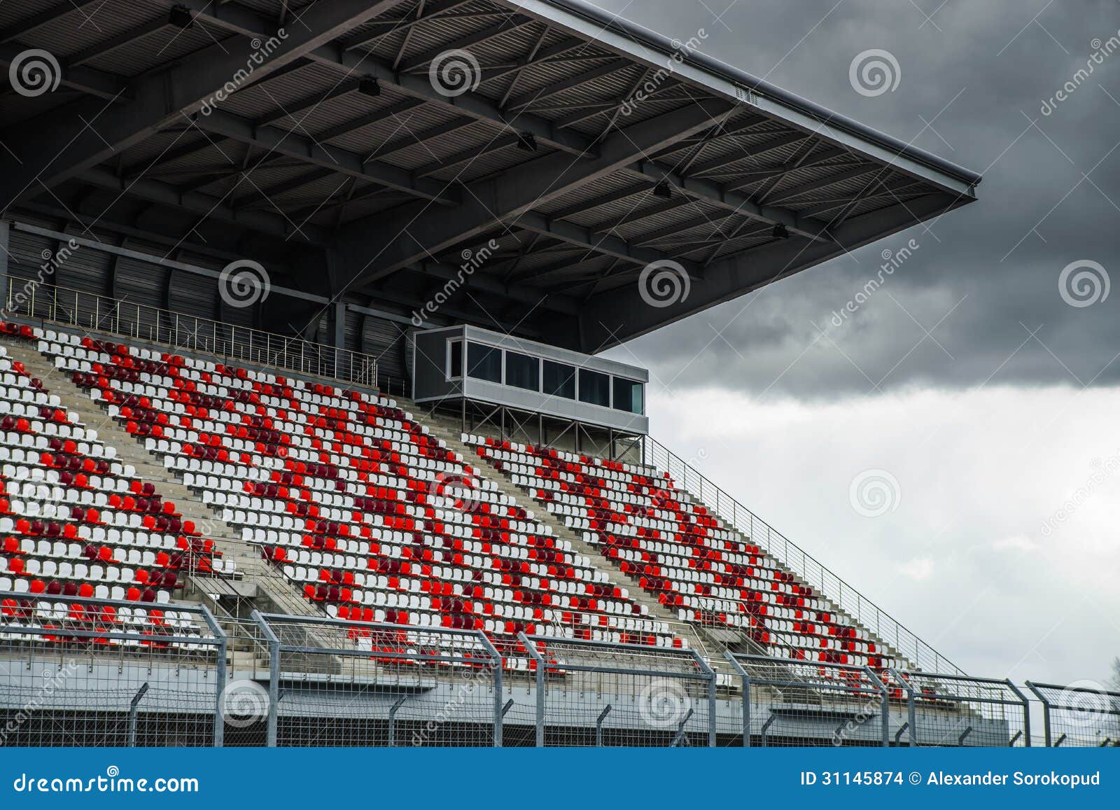 Giant Tribune With Colorized Seats Stock Image | CartoonDealer.com ...