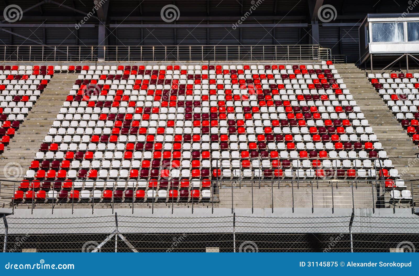 Giant Tribune With Colorized Seats Stock Image | CartoonDealer.com ...