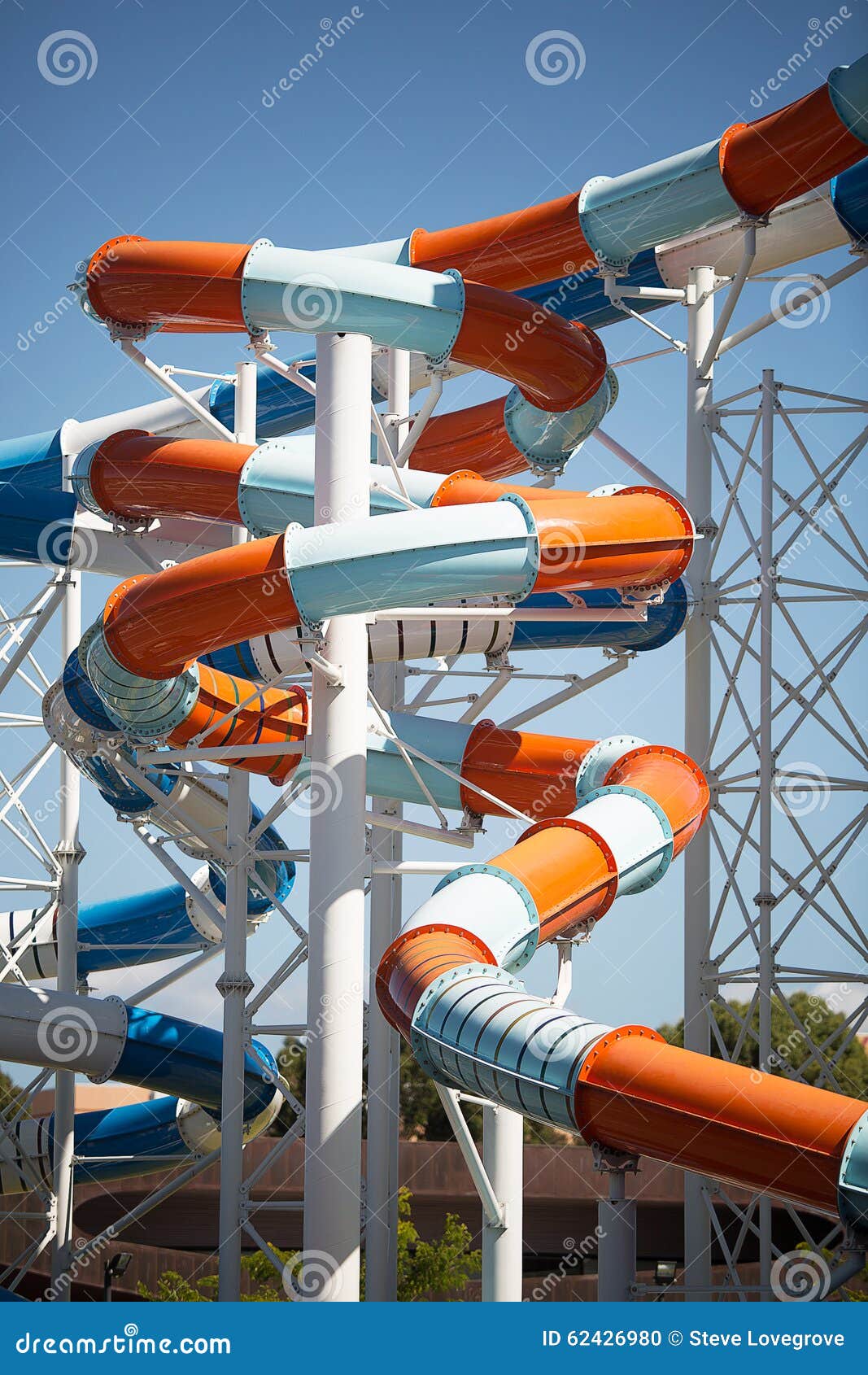 Giant Water Slide stock photo. Image of activity, recreation - 62426980