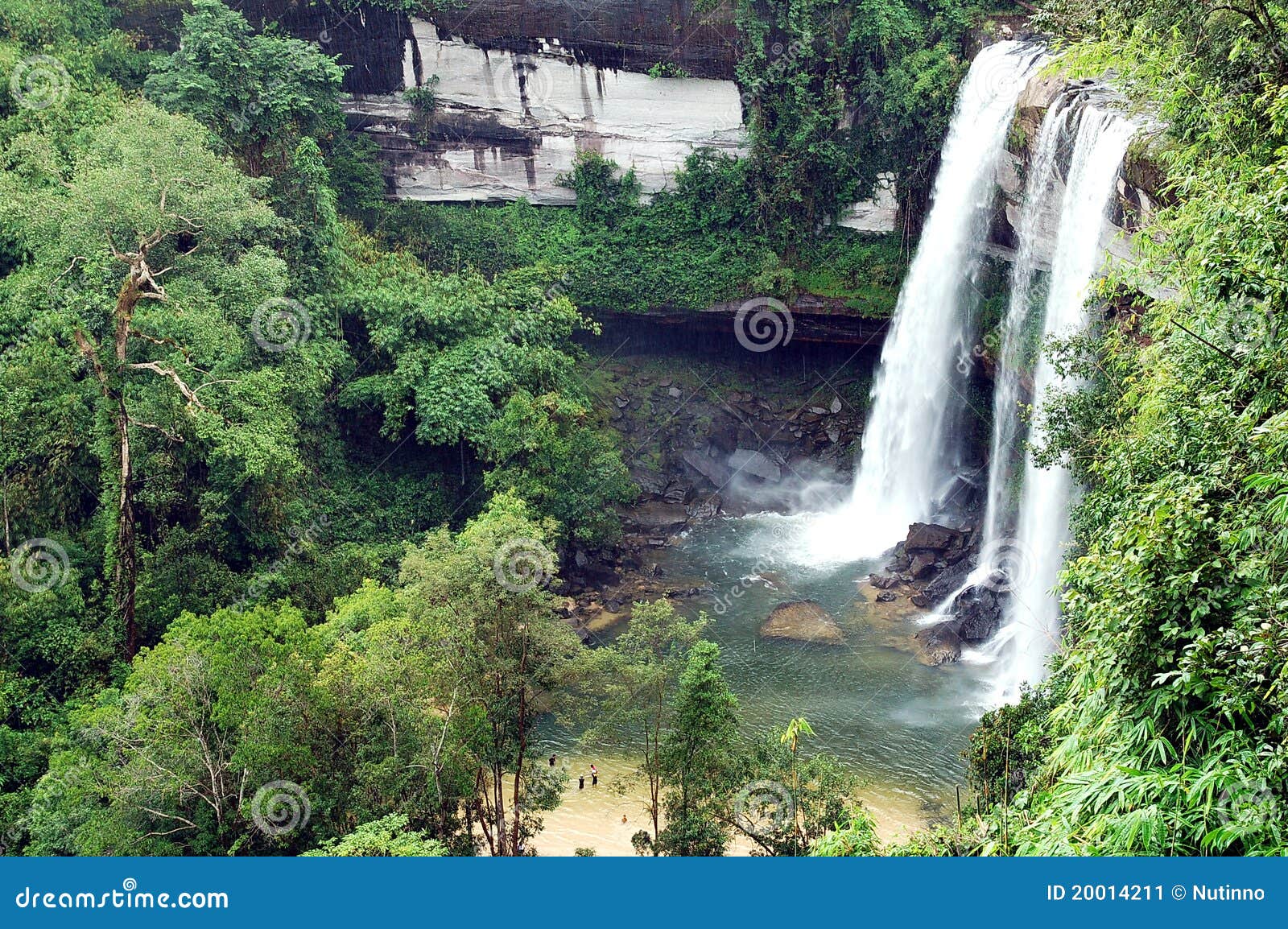 A giant waterfall stock image. Image of view, woman, water - 20014211