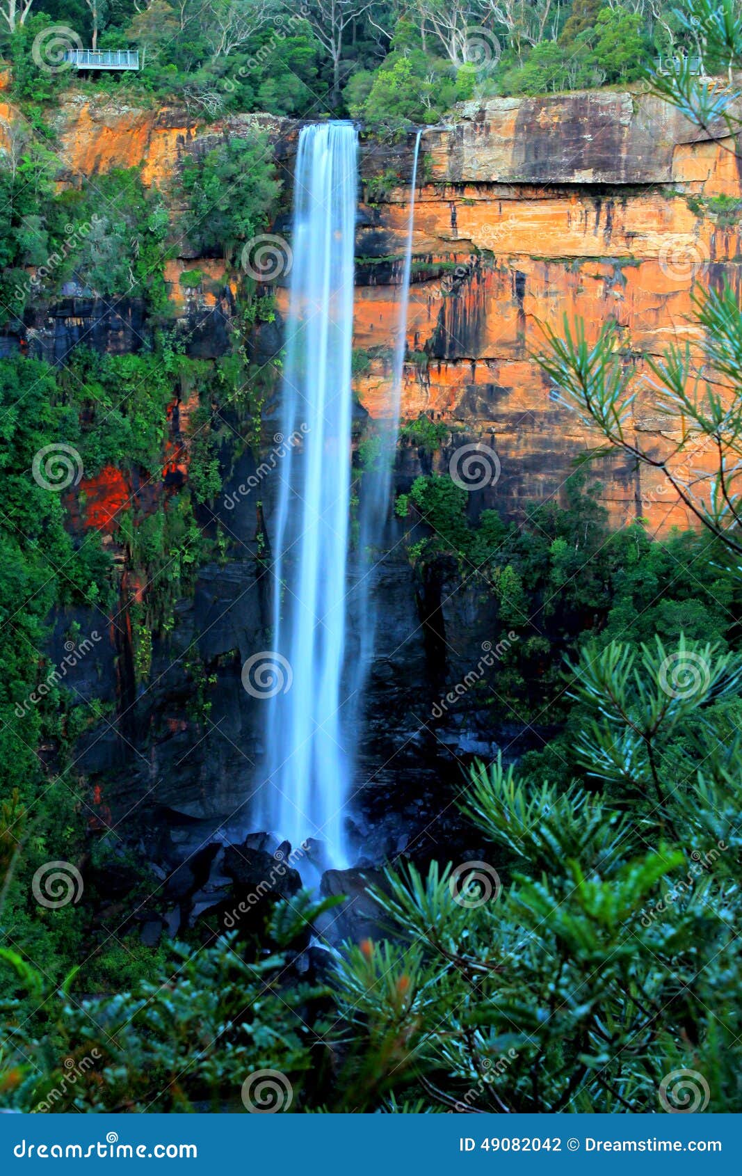 Giant Waterfall in High Resolution Stock Photo - Image of queensland ...