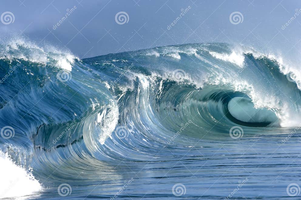 Giant wave stock image. Image of hawaii, water, north - 3453621