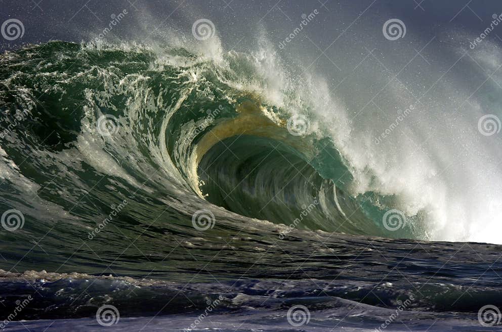 Giant wave stock photo. Image of oahu, hollow, north, shore - 3453646