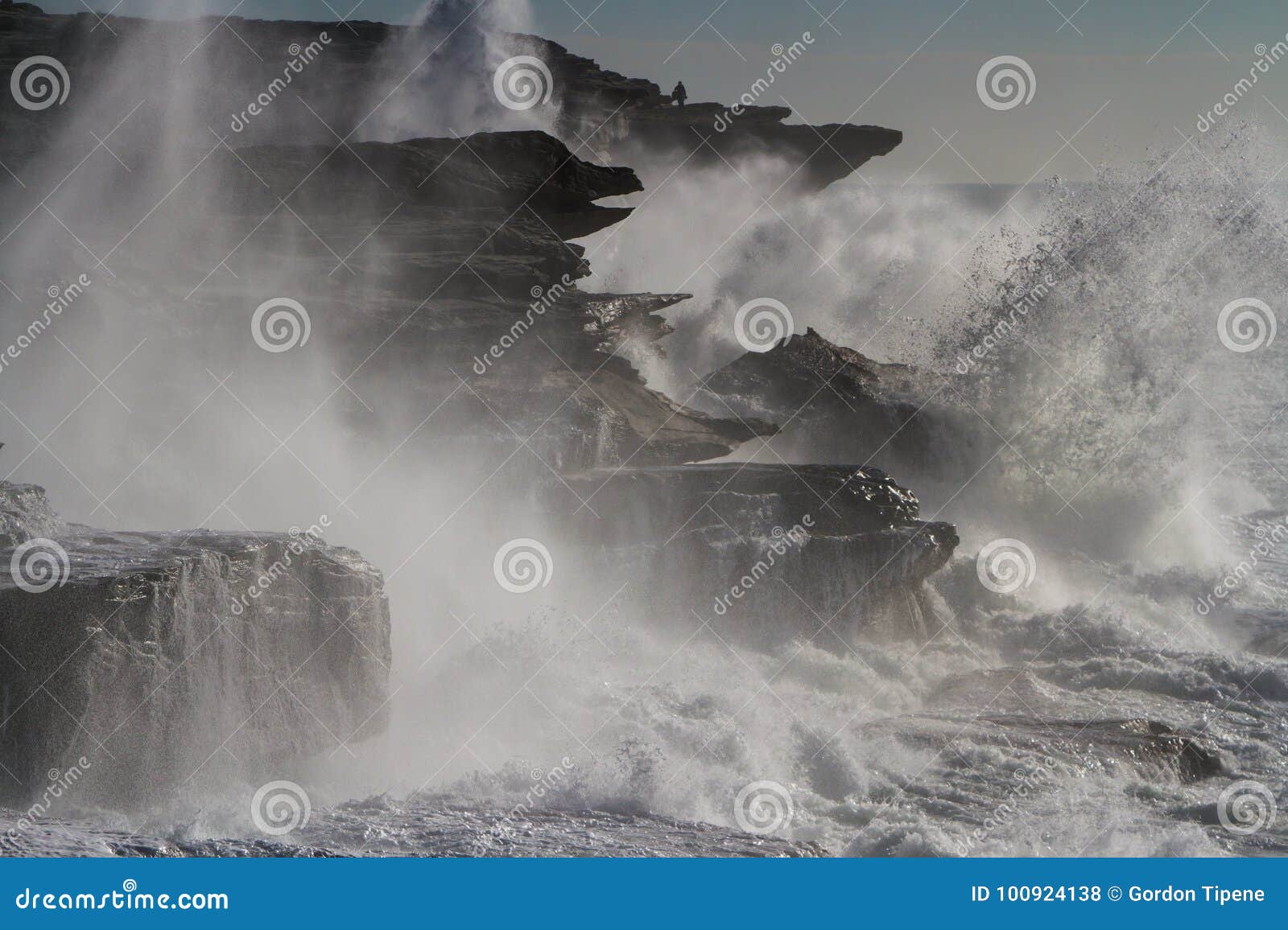 Giant Storm Seas Crash into Cliffs Stock Photo - Image of waves, ocean ...