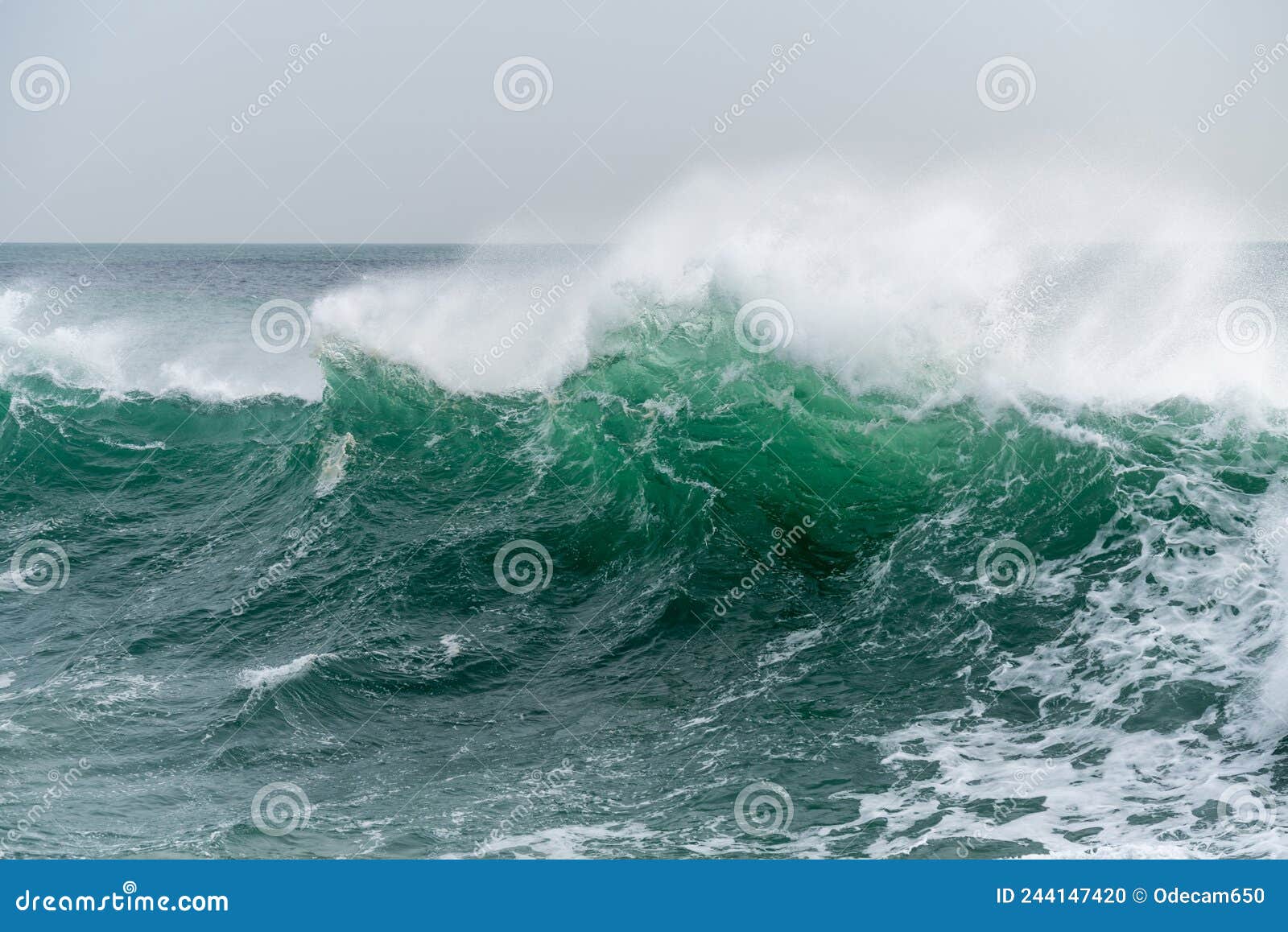 Giant Waves Batter The 15metre Tall Lighthouse Which Guards The South ...