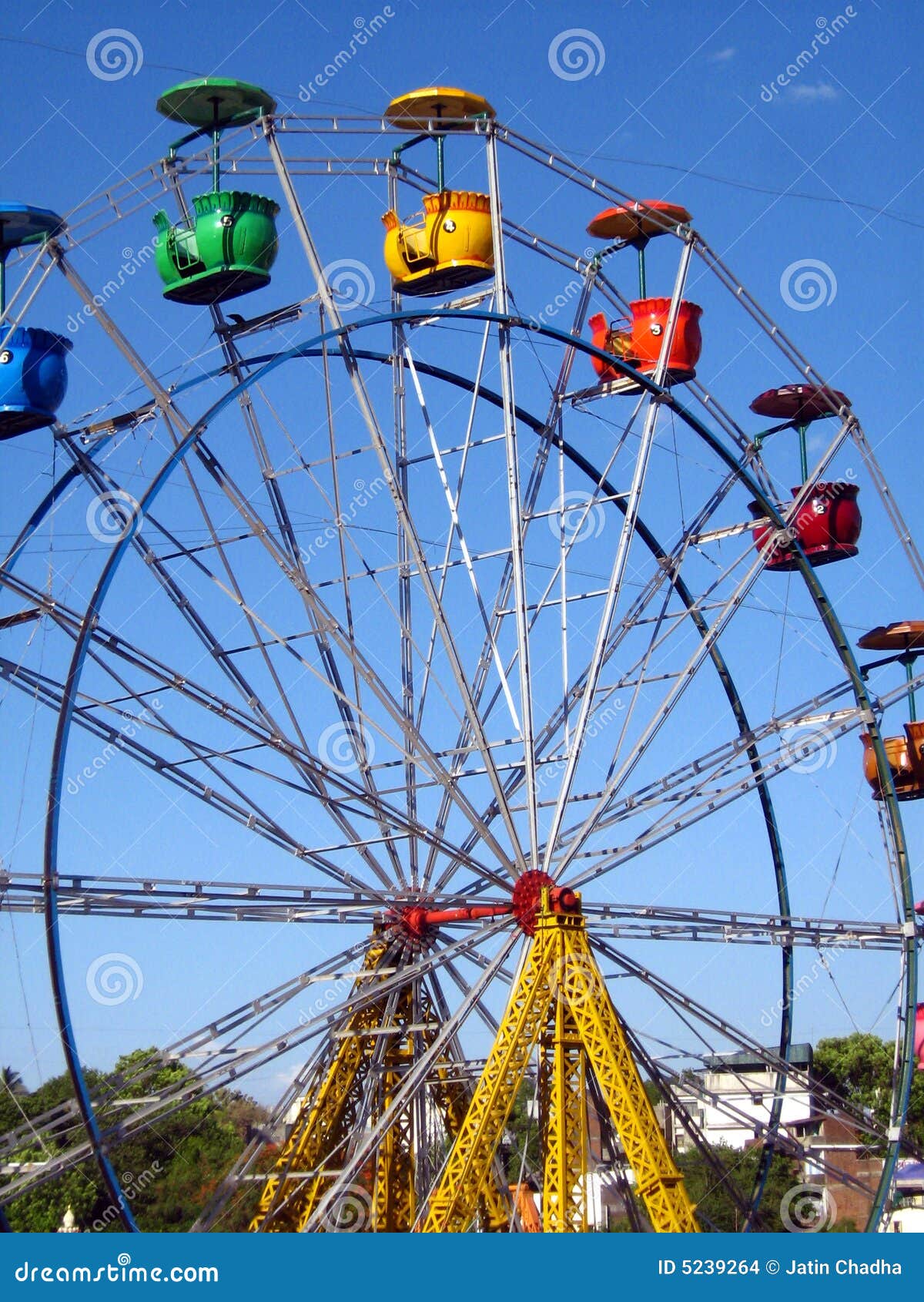 Giant Wheel stock photo. Image of abstract, round, park - 5239264