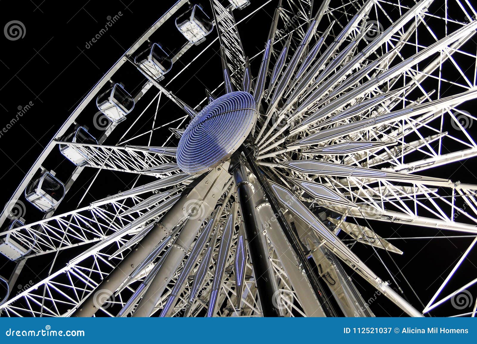 Giant wheel of Fun stock image. Image of ferris, carnival - 112521037