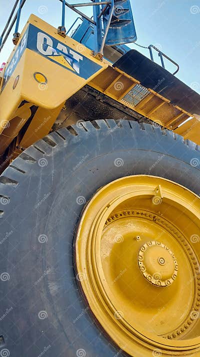 Giant Wheel, Huge Machine Wheel Used in Mining Stock Photo - Image of ...