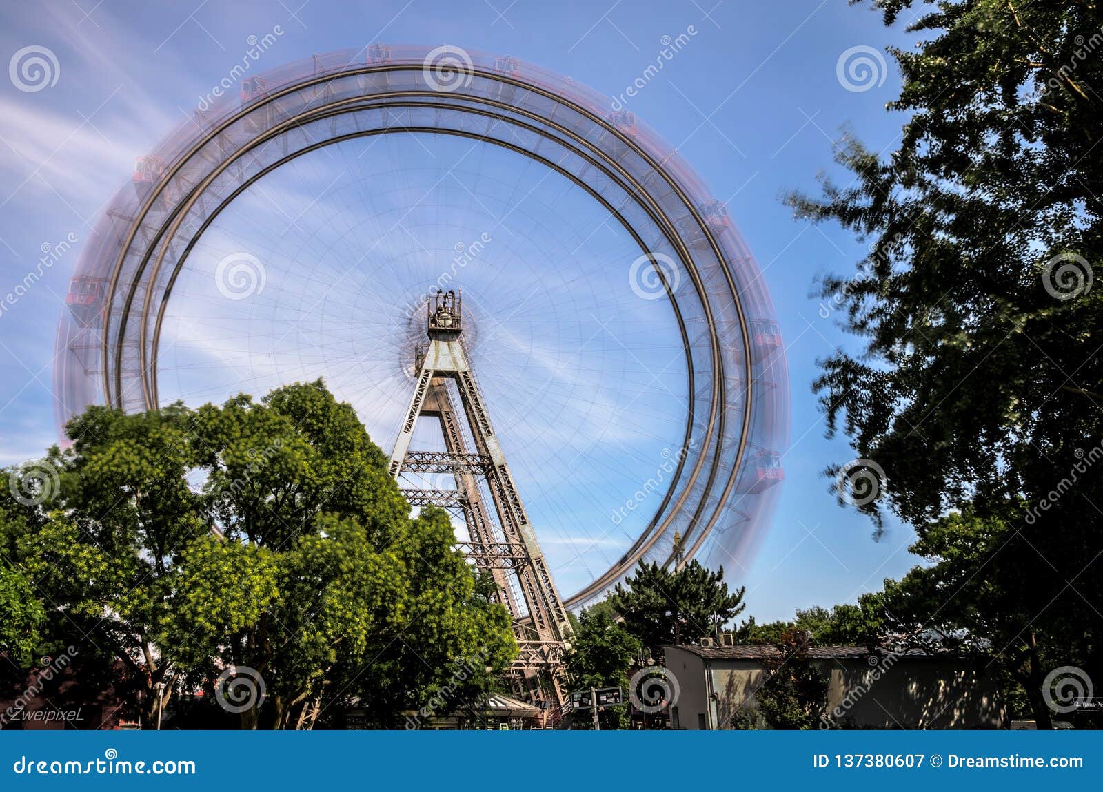 Giant Wheel Vienna stock image. Image of entertainment - 137380607