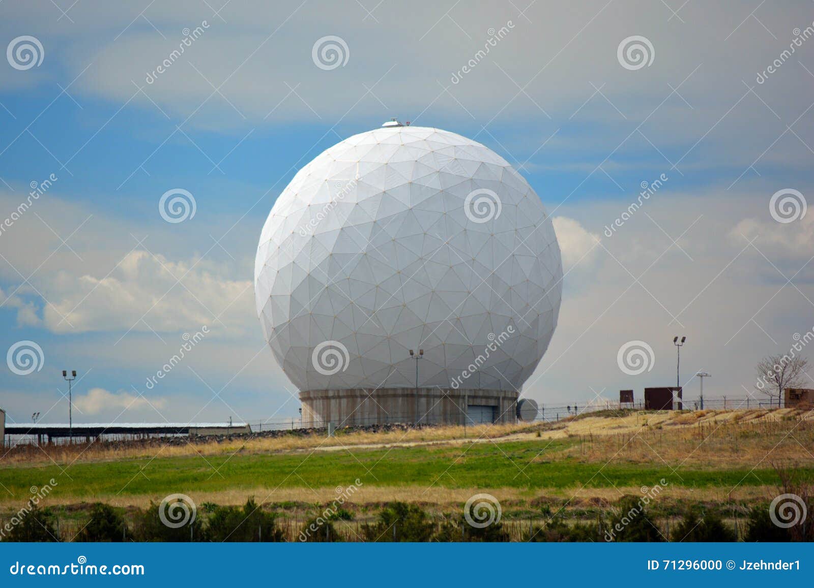 Giant White Radar Ball Sunny Day Stock Photos - Free & Royalty-Free ...