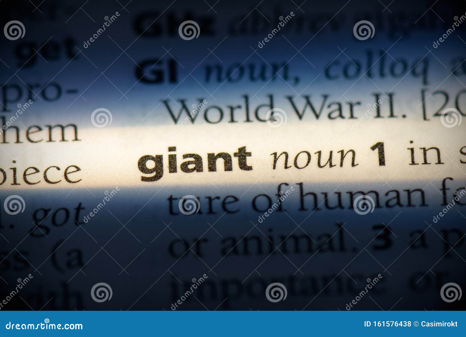 Giant stock photo. Image of definition, idea, linguistic - 161576438