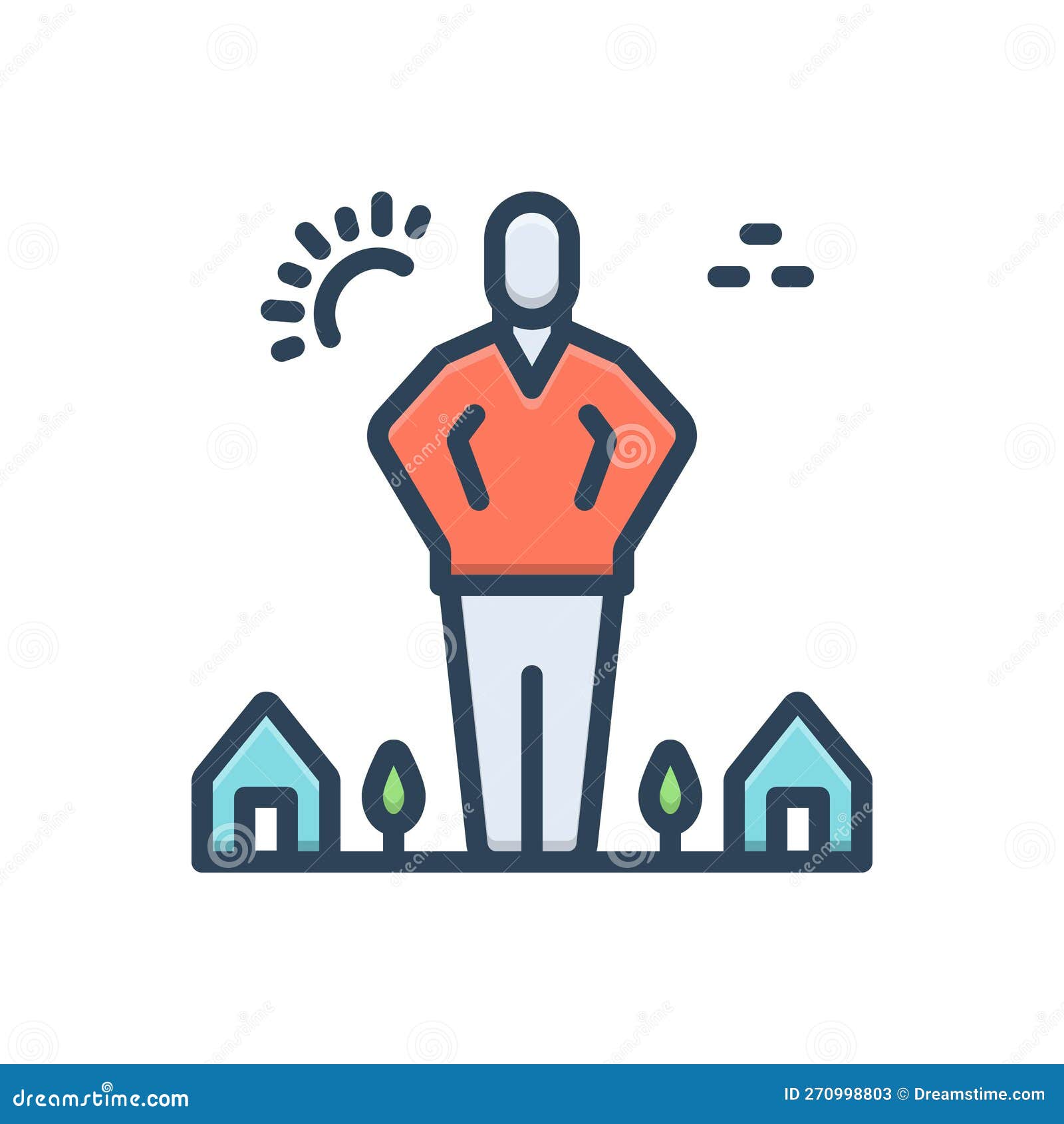 Color Illustration Icon for Giants, Huge and Enormous Stock Vector ...