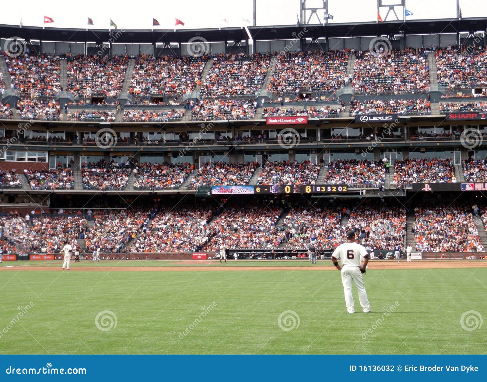 Giants Stand Around during Homerun Trot Editorial Photography - Image ...