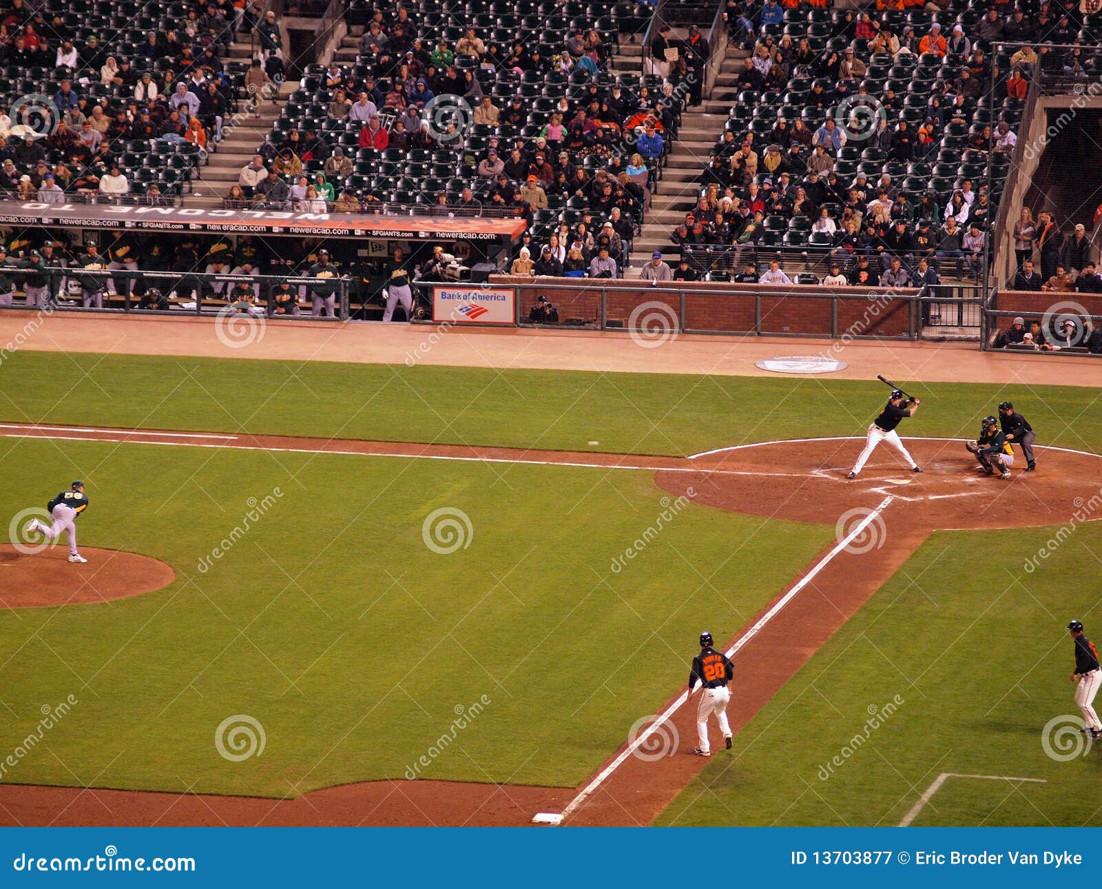 Giants Vs. a S: Pitch in Mid-flight As Bat Editorial Photography ...