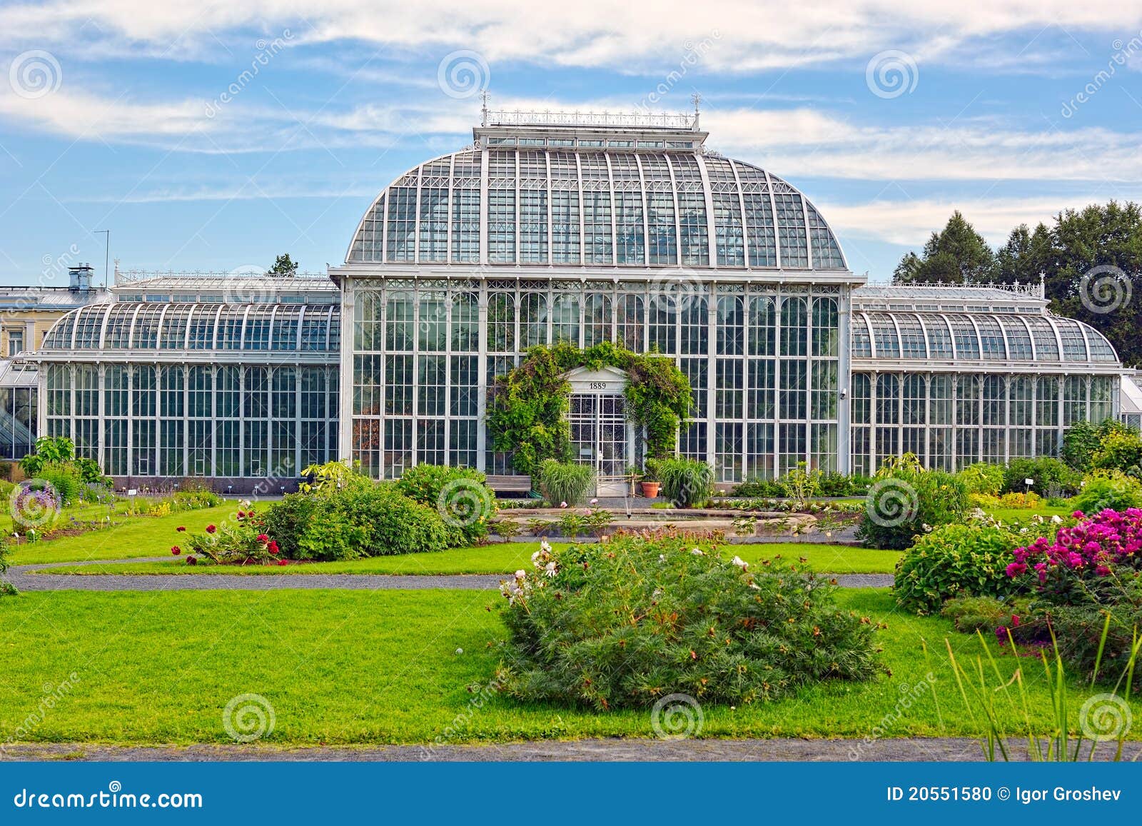 Giardino Botanico Di Helsinki Fotografia Stock - Immagine di verde ...