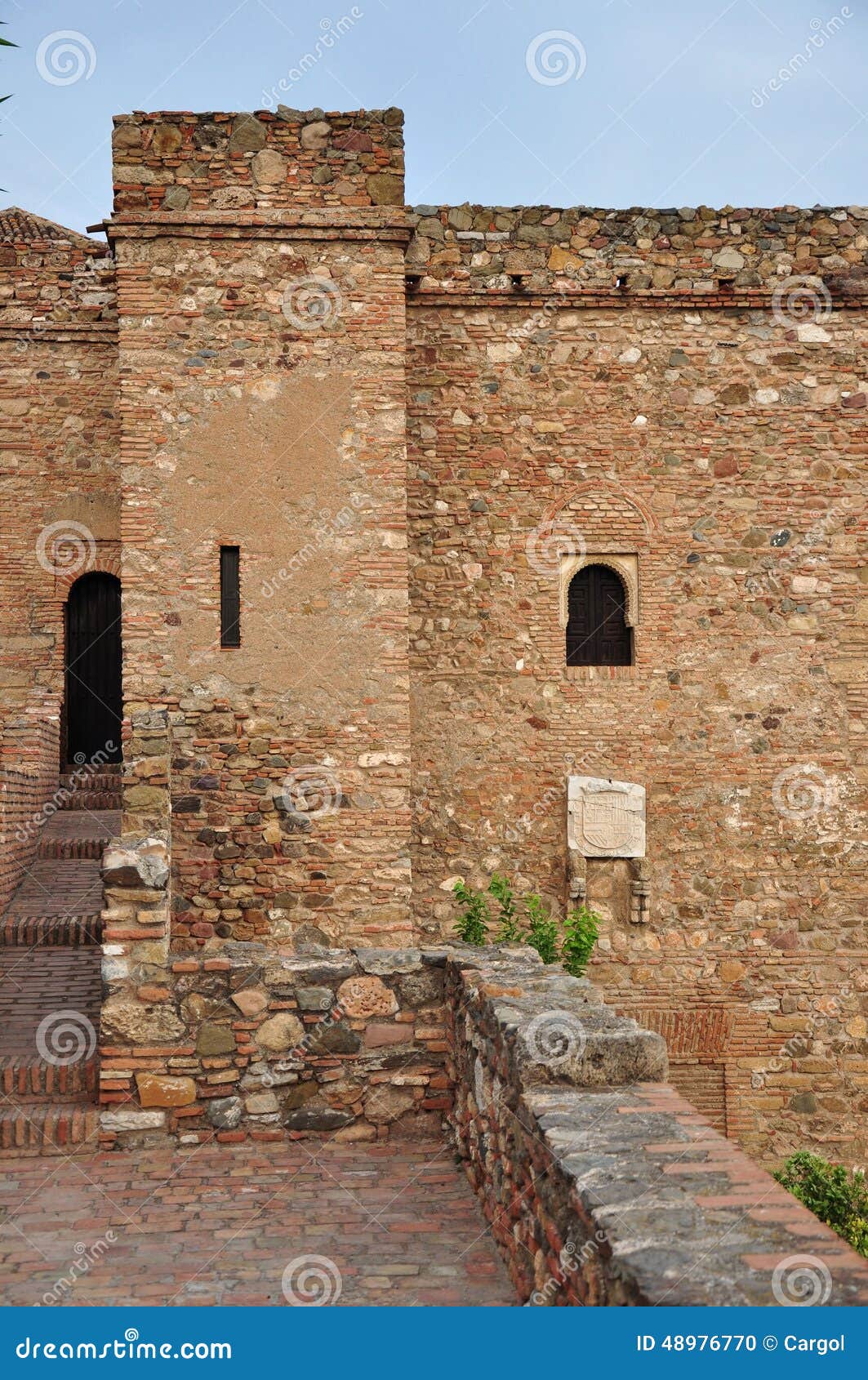 Gibralfaro Castle (Alcazaba De Malaga), Spain Stock Photo - Image of ...