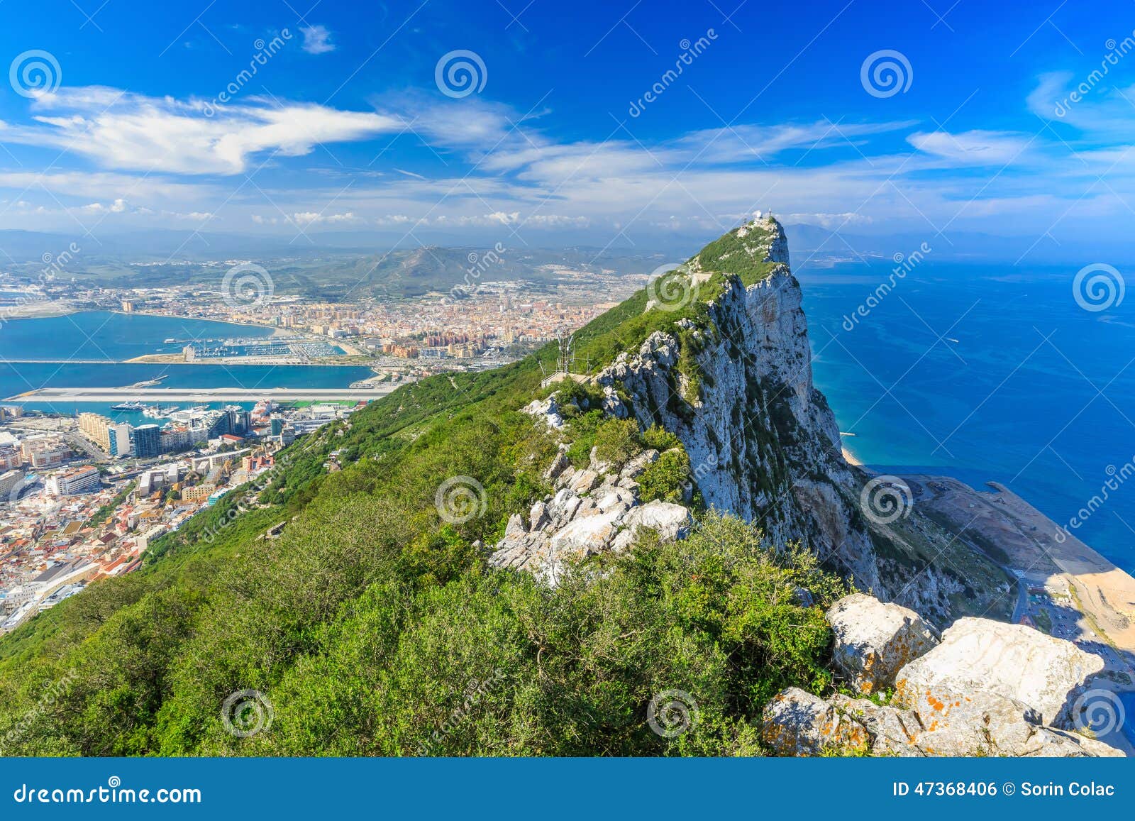 Gibraltar fotografia stock. Immagine di cityscape, storico - 47368406