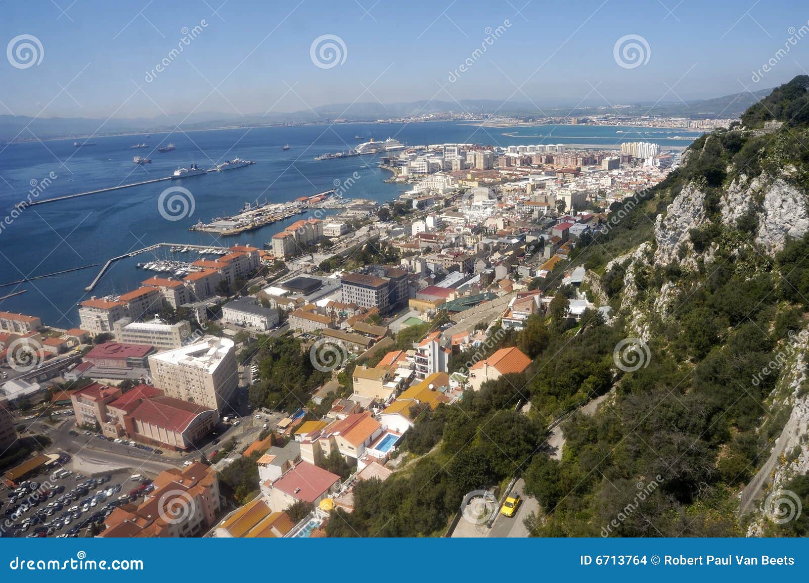 Gibraltar stock photo. Image of mediterranean, mountain - 6713764