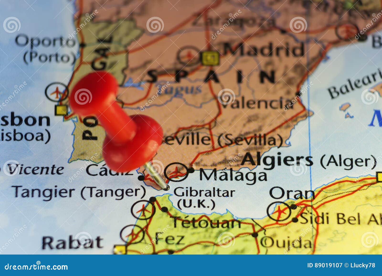 Map Of Gibraltar Cartoon Vector | CartoonDealer.com #2160991