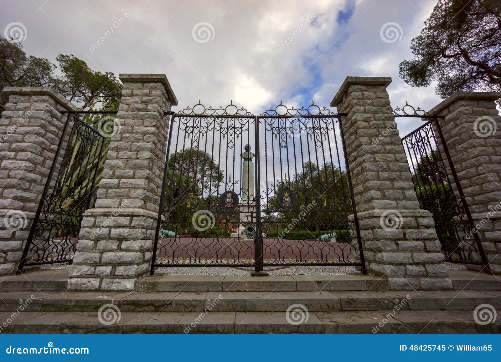 Gibraltar. Gateway editorial image. Image of steel, entrance - 48425745