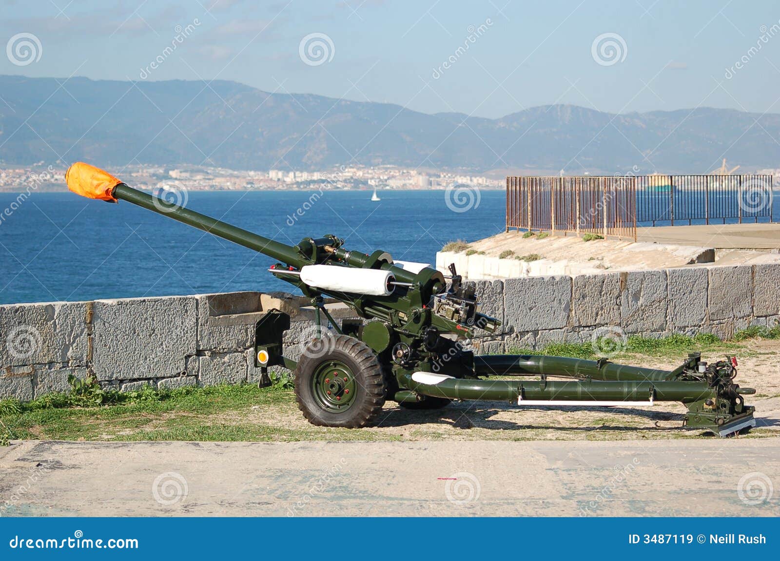 Gibraltar Gun stock image. Image of ceremony, military - 3487119