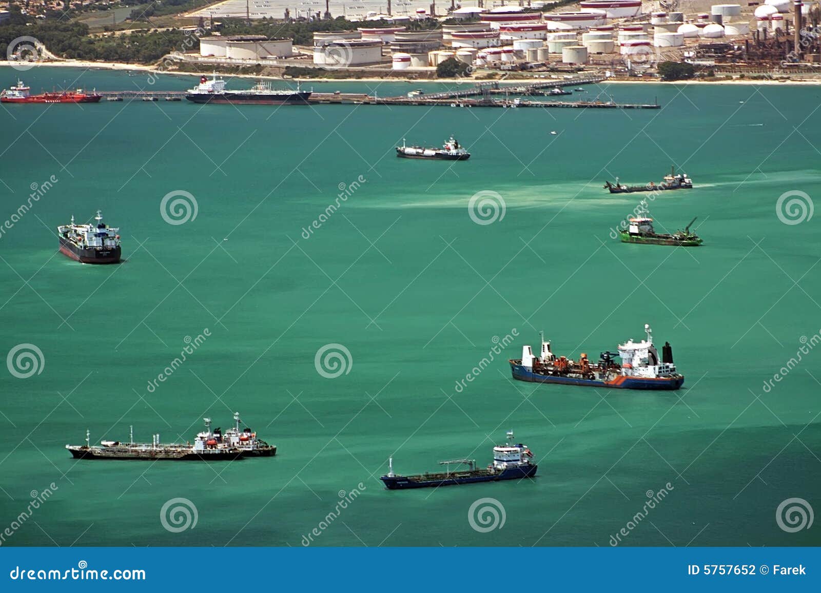 Gibraltar Harbour Bay Traffic Stock Photo - Image of freight, deliver ...